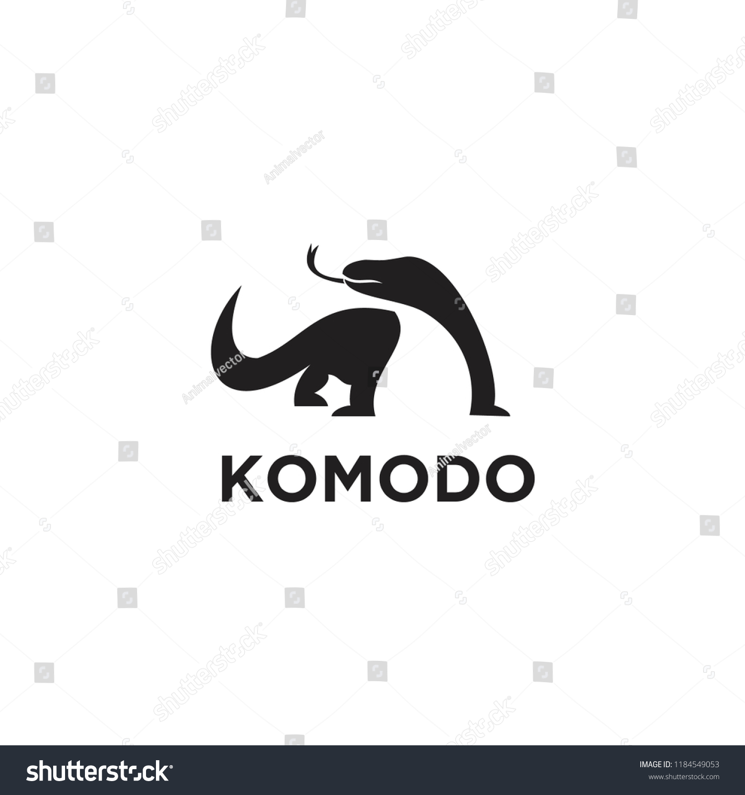 Komodo Dragon Logo Icon Designs Vector Stock Vector (Royalty Free ...