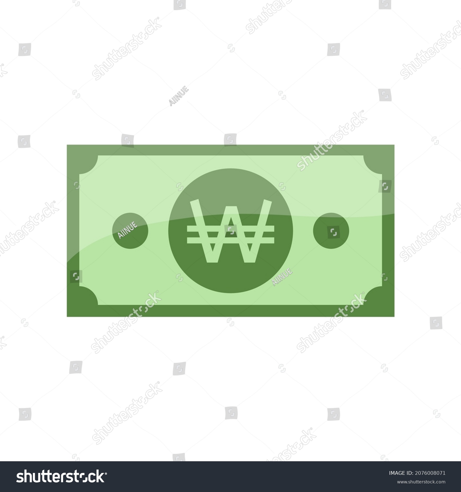 Korean Won Currency Symbol Banknote Icon Stock Vector (Royalty Free ... Korean Won Currency Symbol Banknote Icon Stock Vector (Royalty Free ...