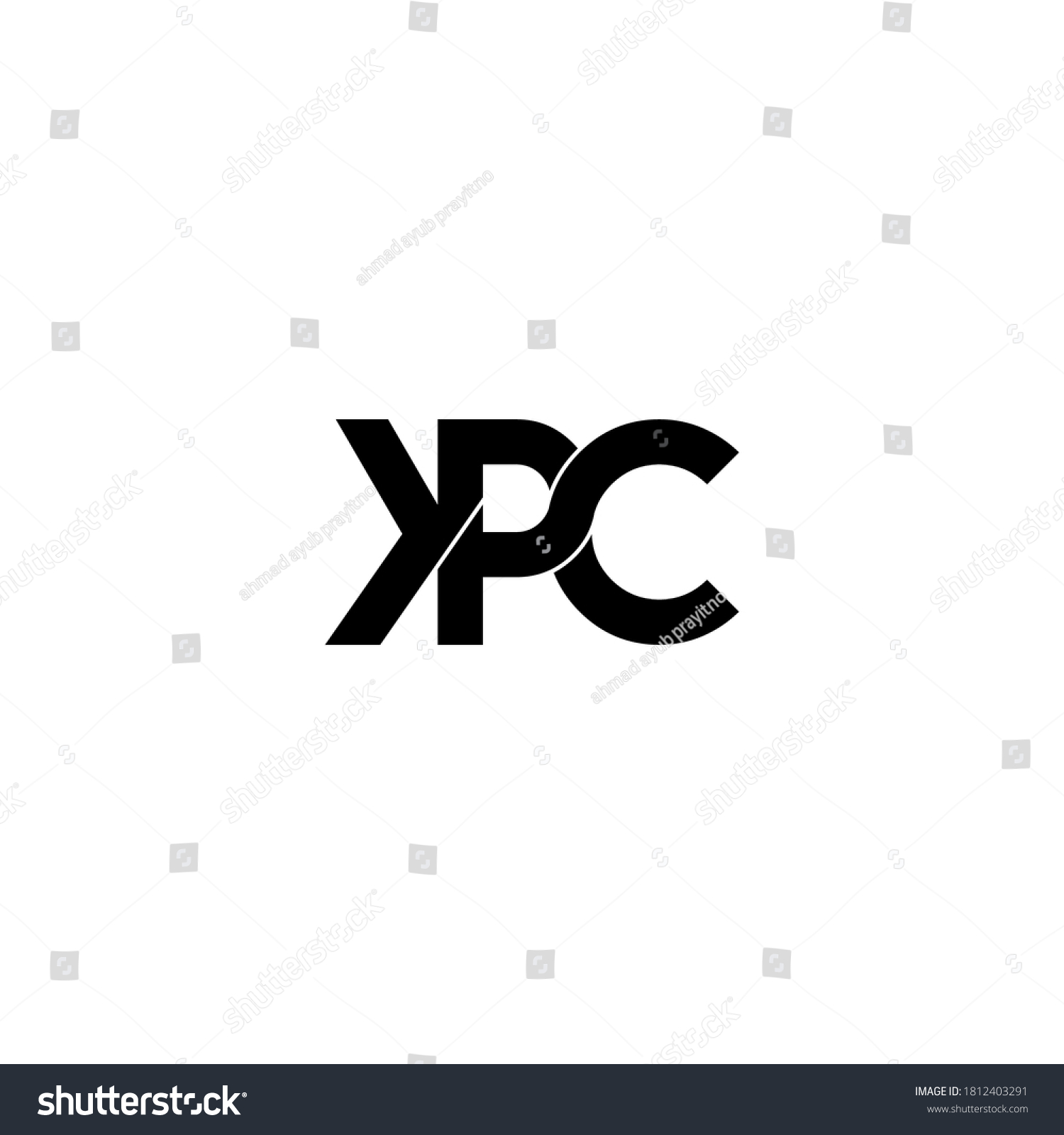 Kpc Letter Original Monogram Logo Design Stock Vector (Royalty Free ...