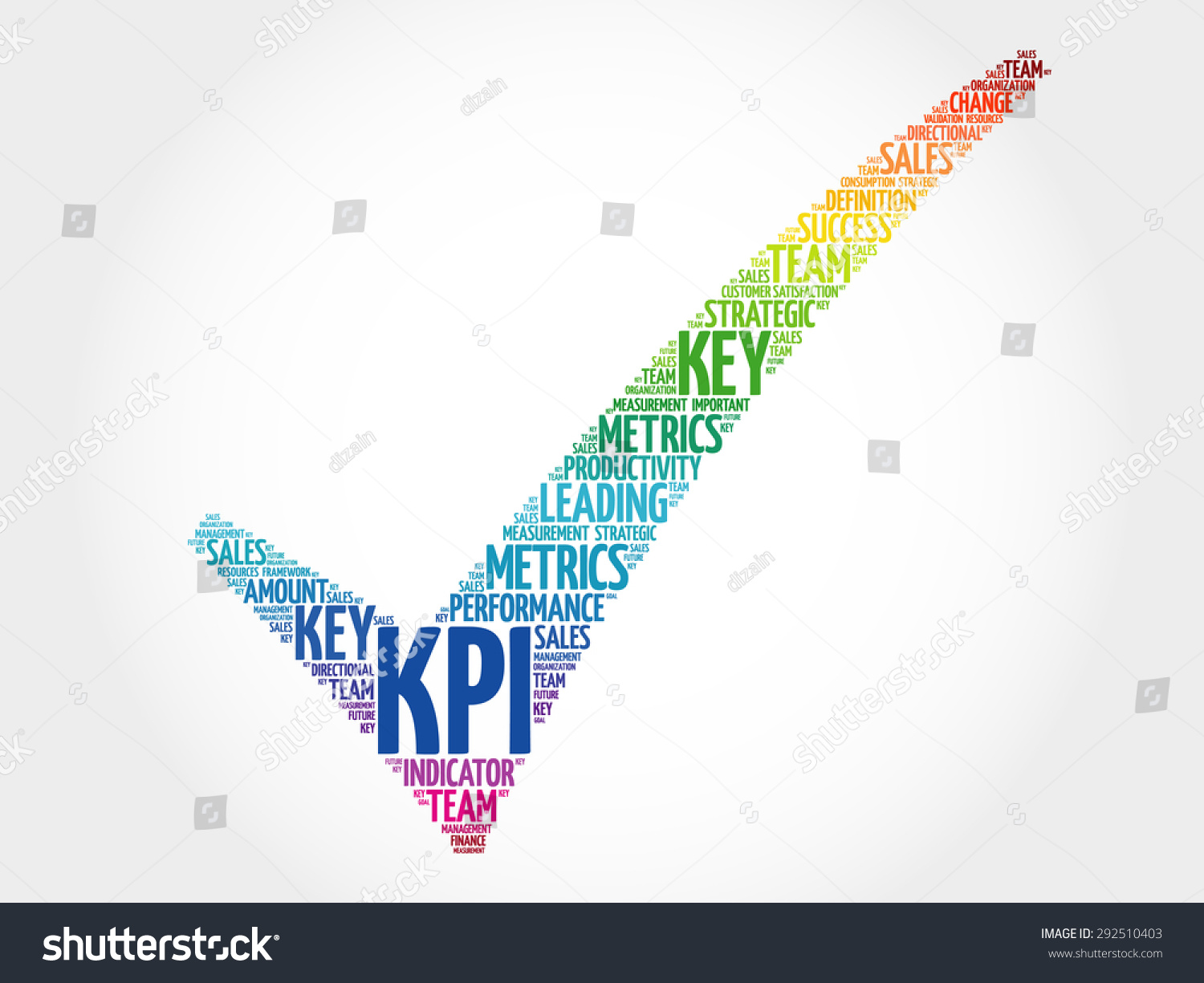 Kpi Key Performance Indicator Check Mark Stock Vector (Royalty Free ...