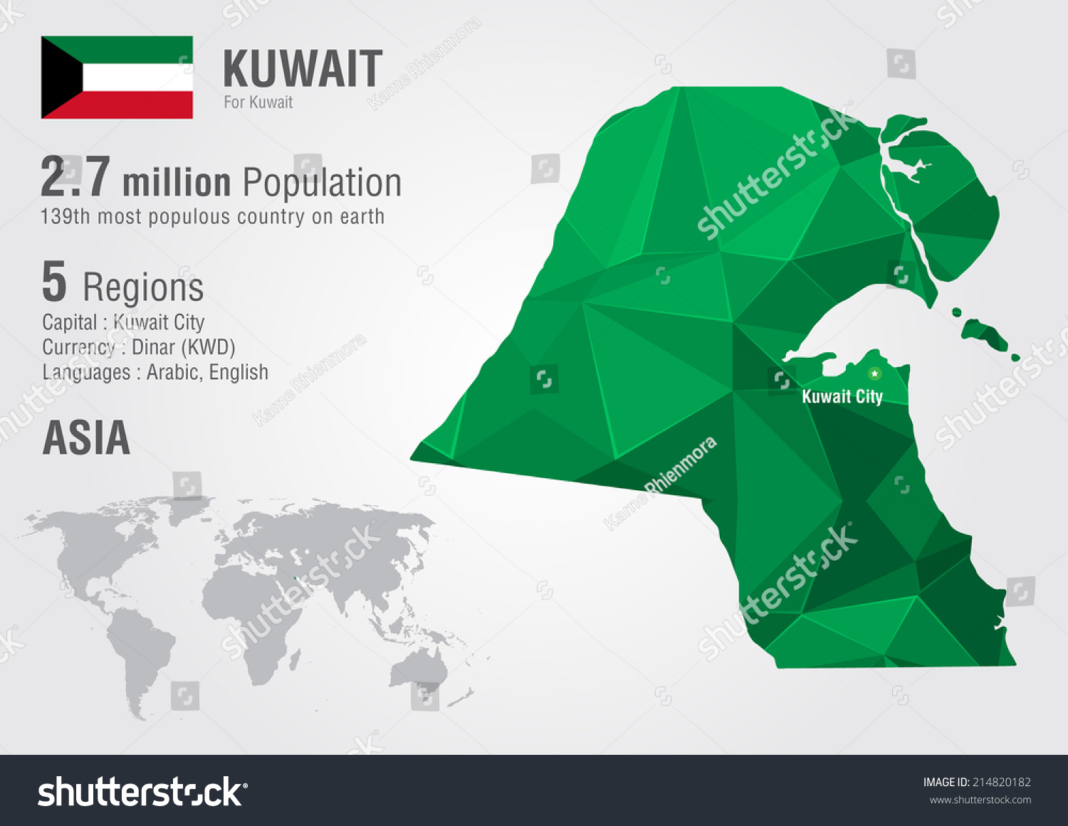 Kuwait World Map Pixel Diamond Texture: เวกเตอร์สต็อก (ปลอดค่าลิขสิทธิ์ ...