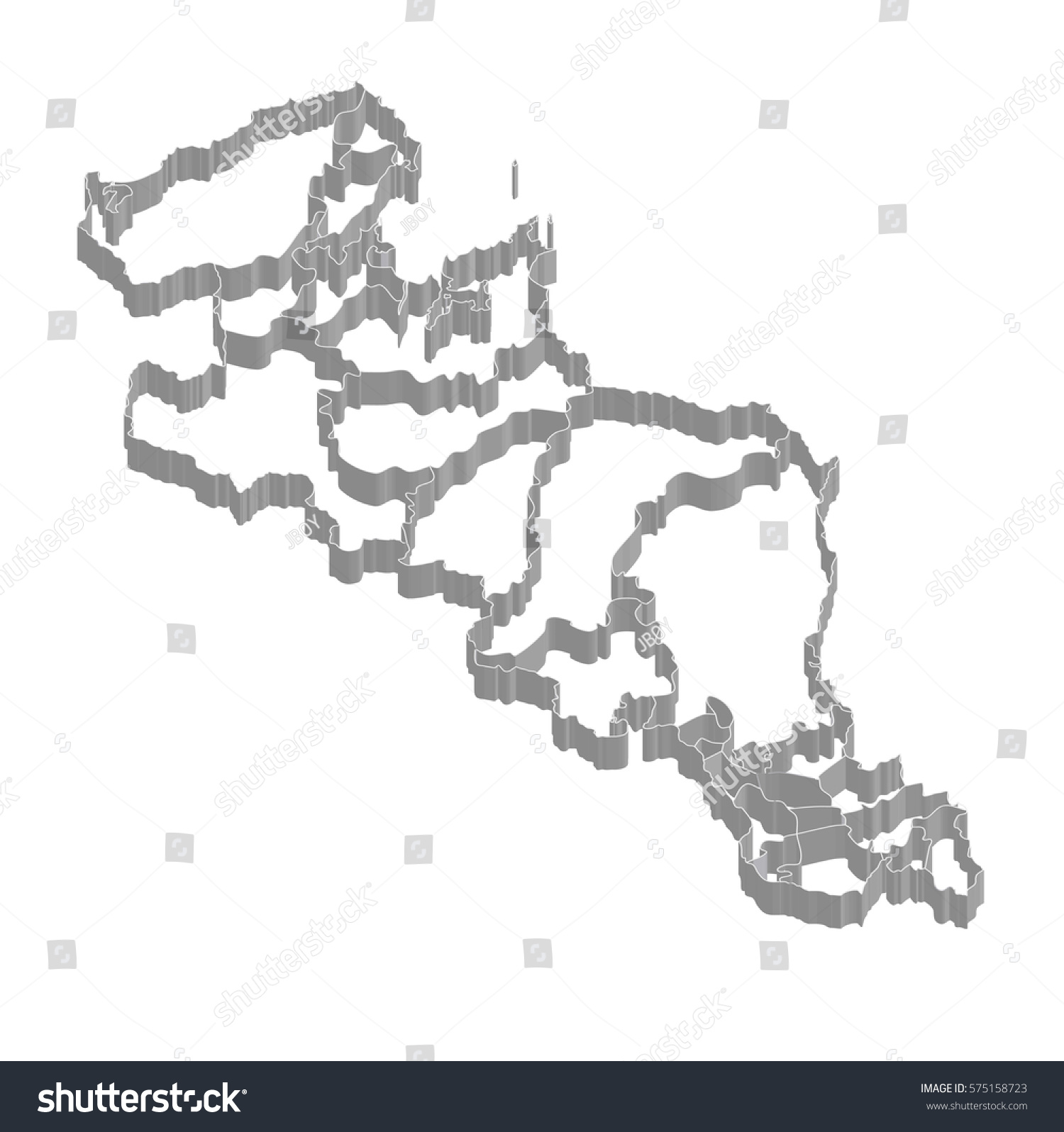 Kyoto Prefecture Map Frame Icon Stock Vector (Royalty Free) 575158723 ...