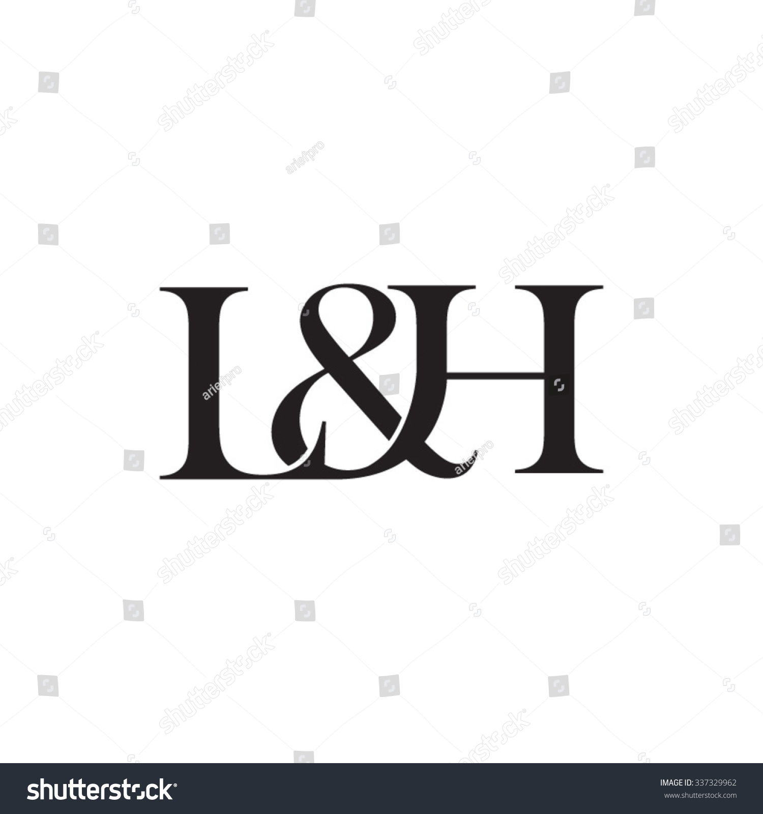 Lh Initial Logo Ampersand Monogram Logo Stock Vector (Royalty Free ...