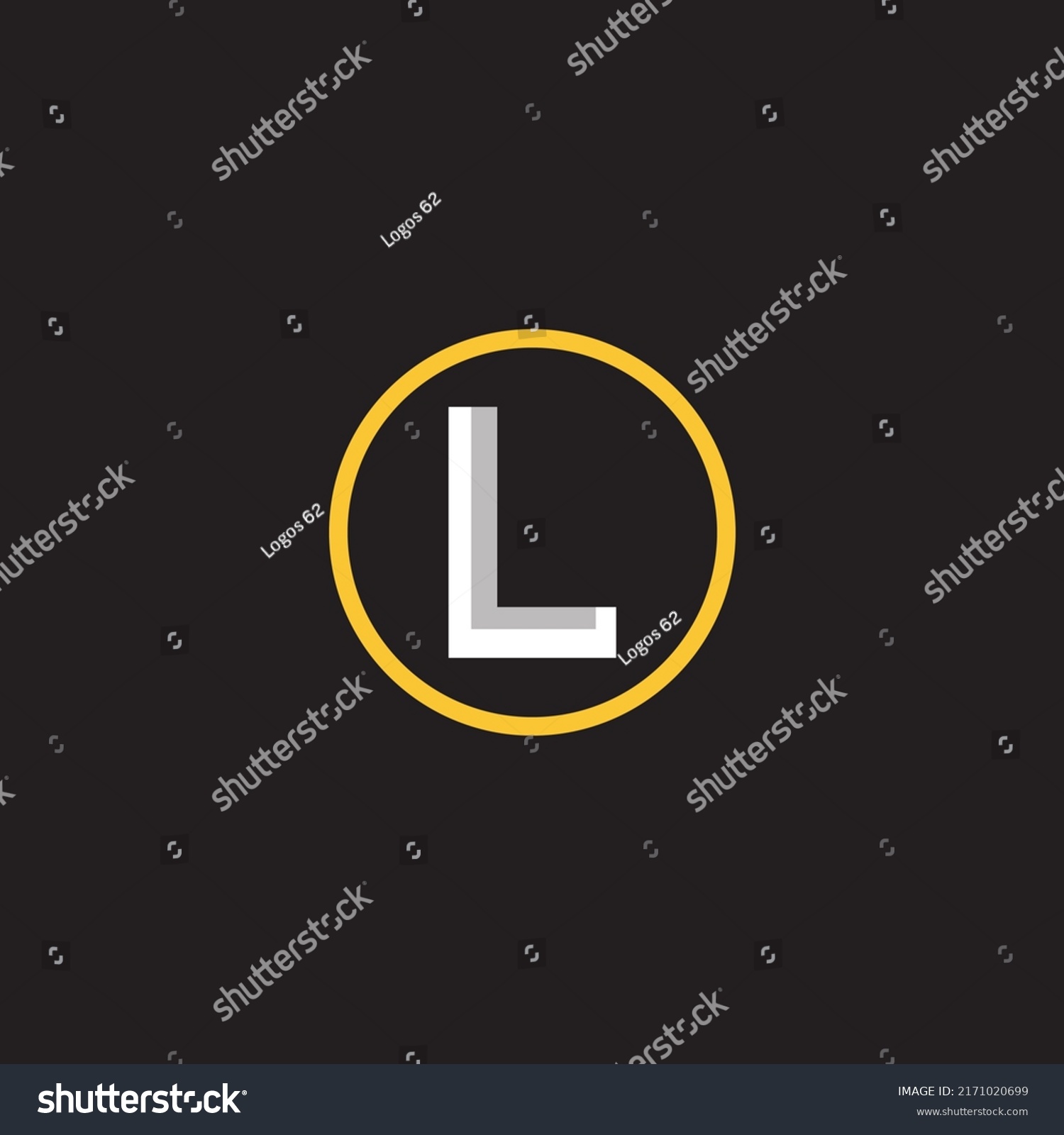 L Letter Icon Free Vector Stock Vector (Royalty Free) 2171020699 ...