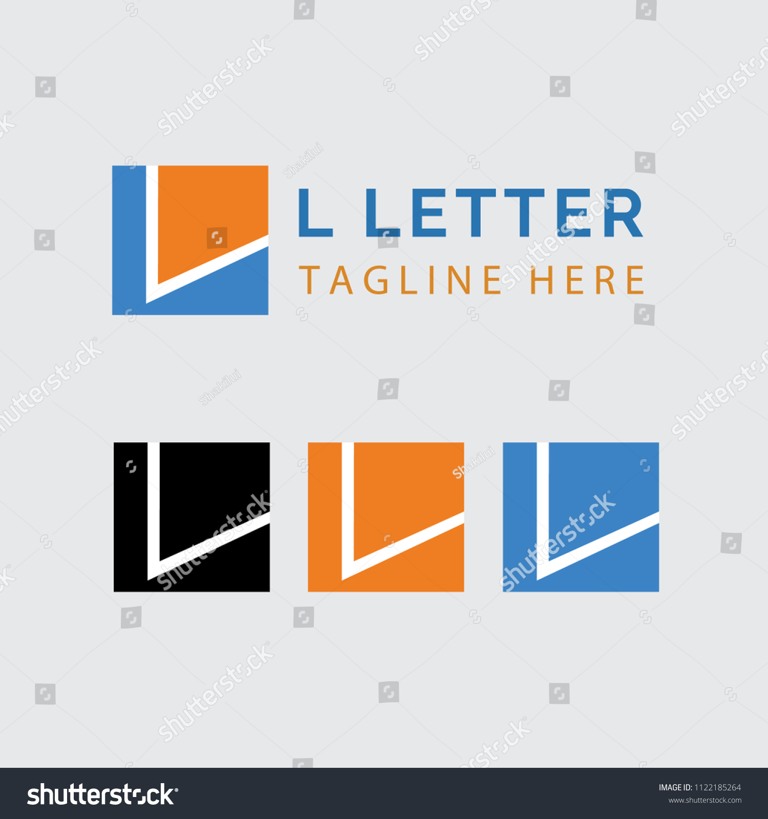 L Letter Logo Stock Vector (Royalty Free) 1122185264 | Shutterstock