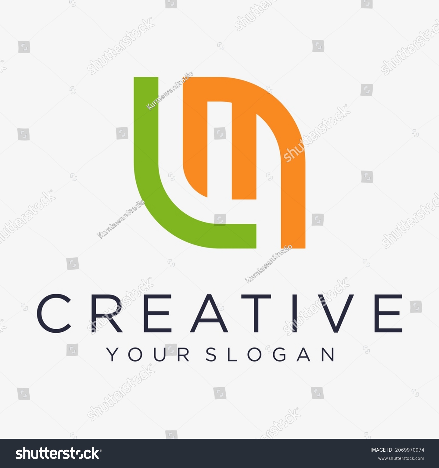 L M Logo Design Vector Illustration Stock Vector (Royalty Free ...