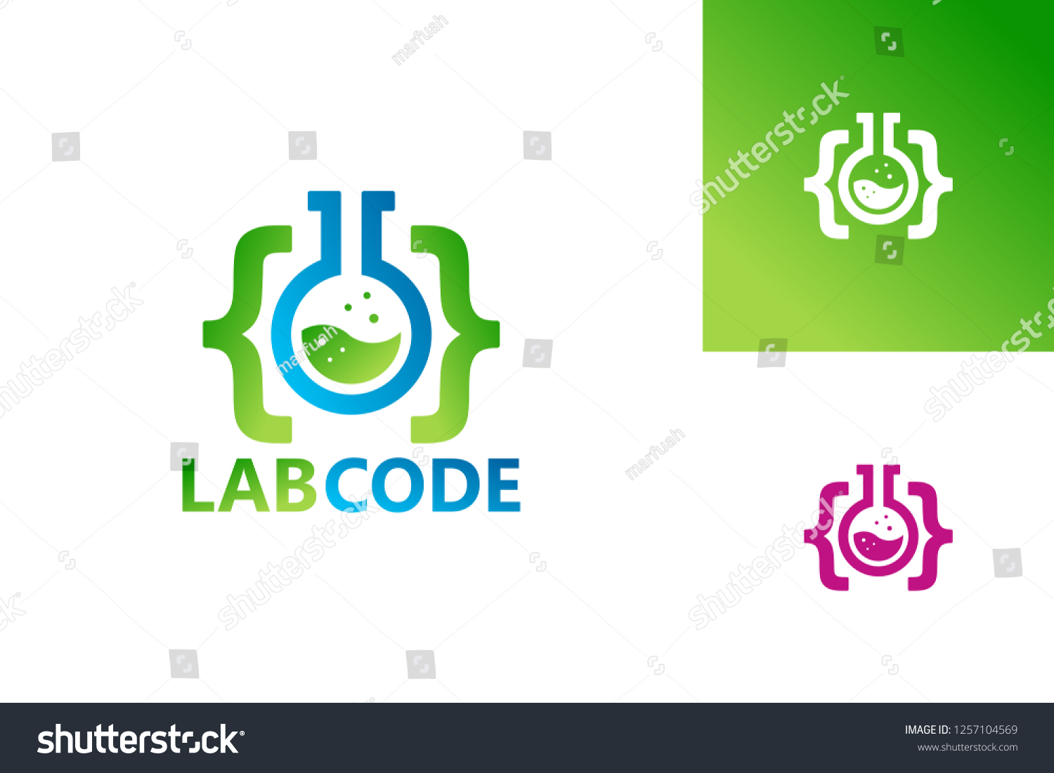 Lab Code Logo Template Design Vector Stock Vector (Royalty Free ...