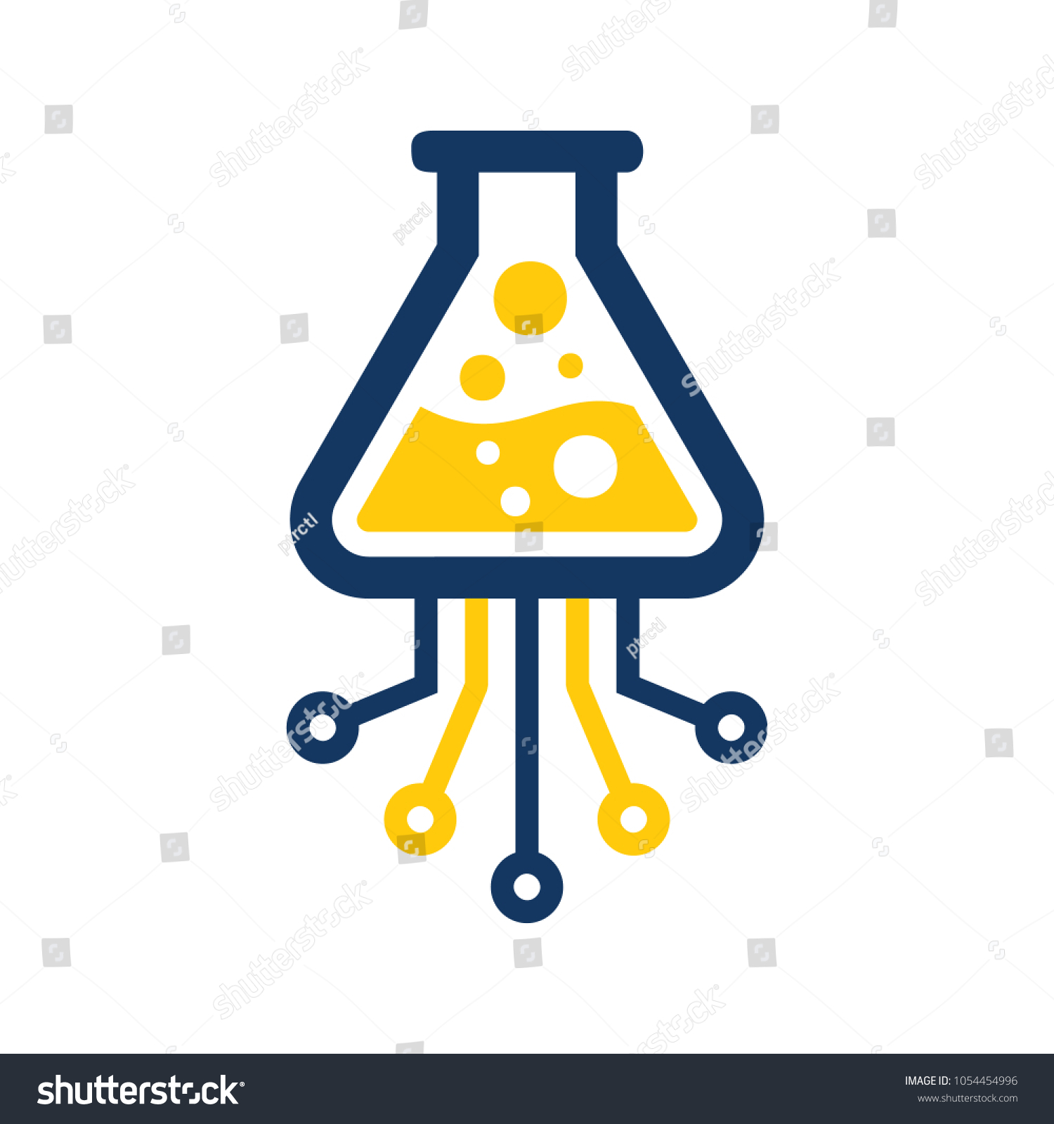 Lab Digital Logo Icon Design Stock Vector (Royalty Free) 1054454996