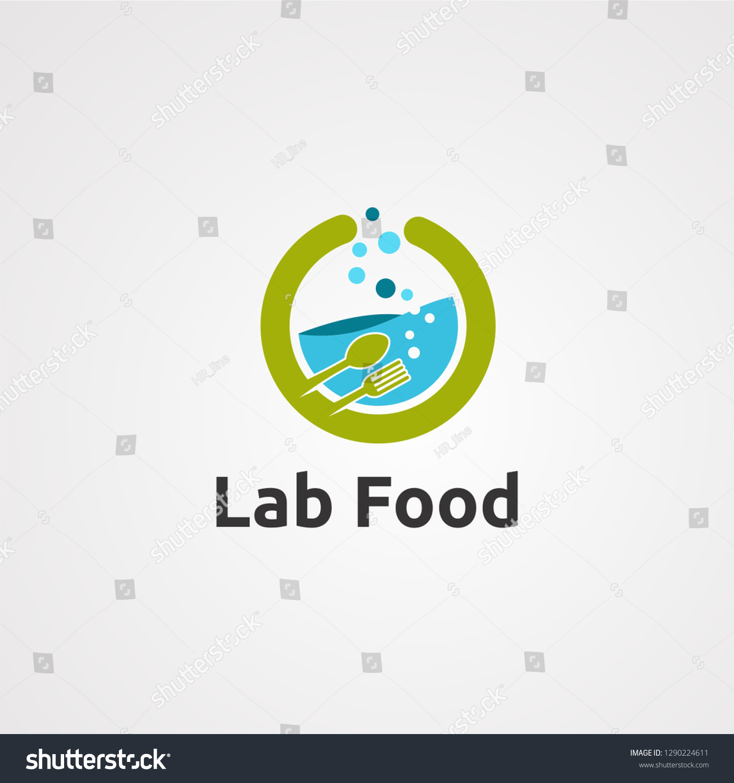 Lab Food Logo Vector Icon Element: vector de stock (libre de regalías ...