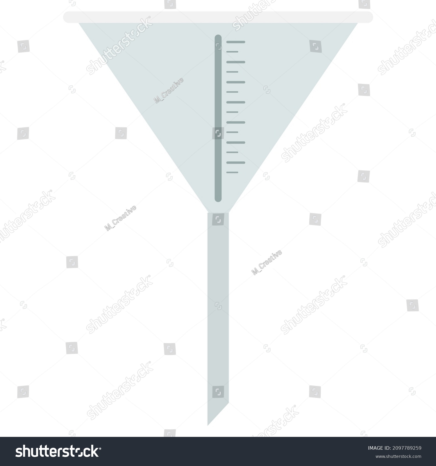 Lab Funnel Flat Clipart Vector Illustration Stock Vector (Royalty Free ...