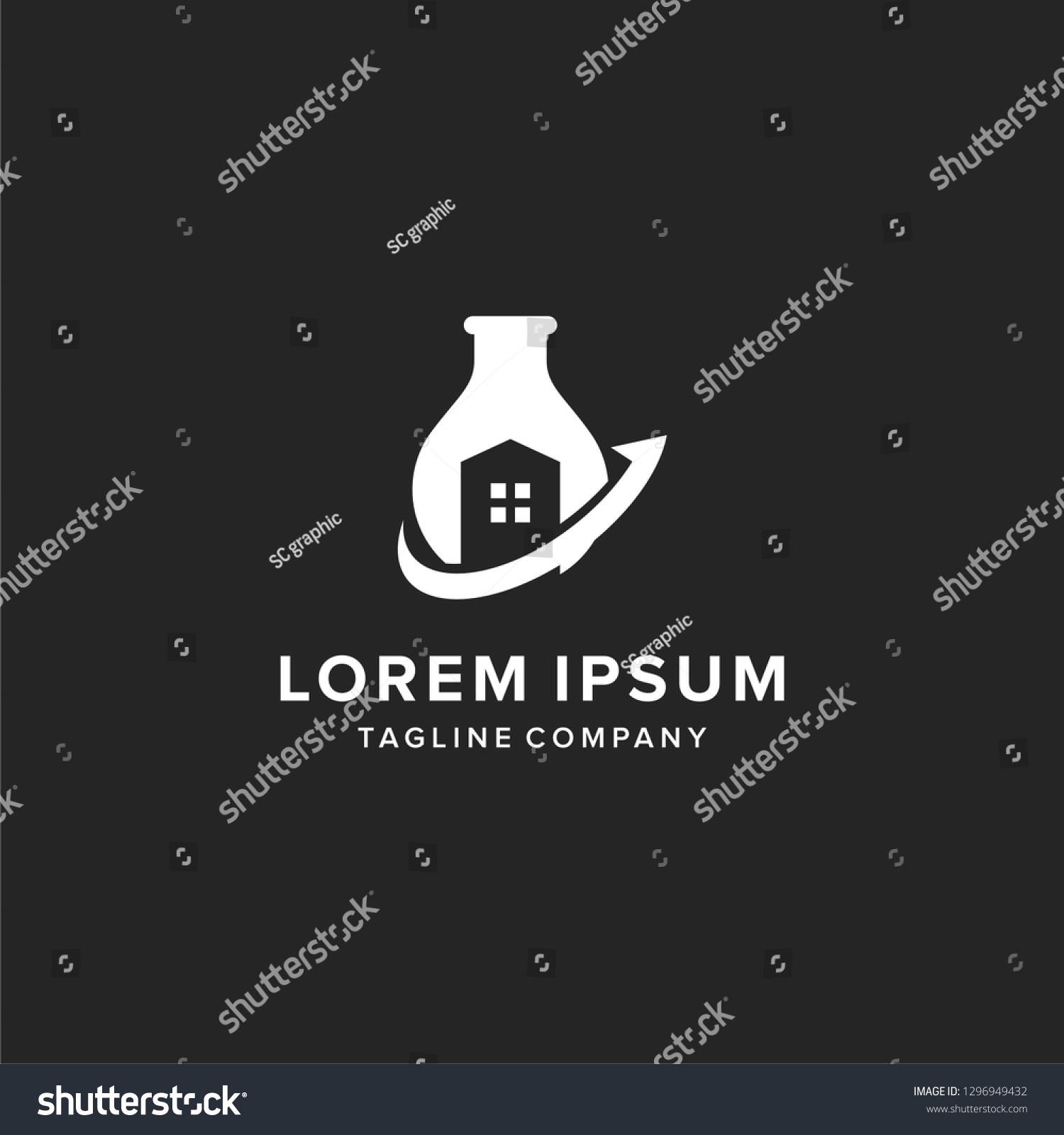 Lab Home Logo Vector Icon Illustration Stock Vector (Royalty Free ...