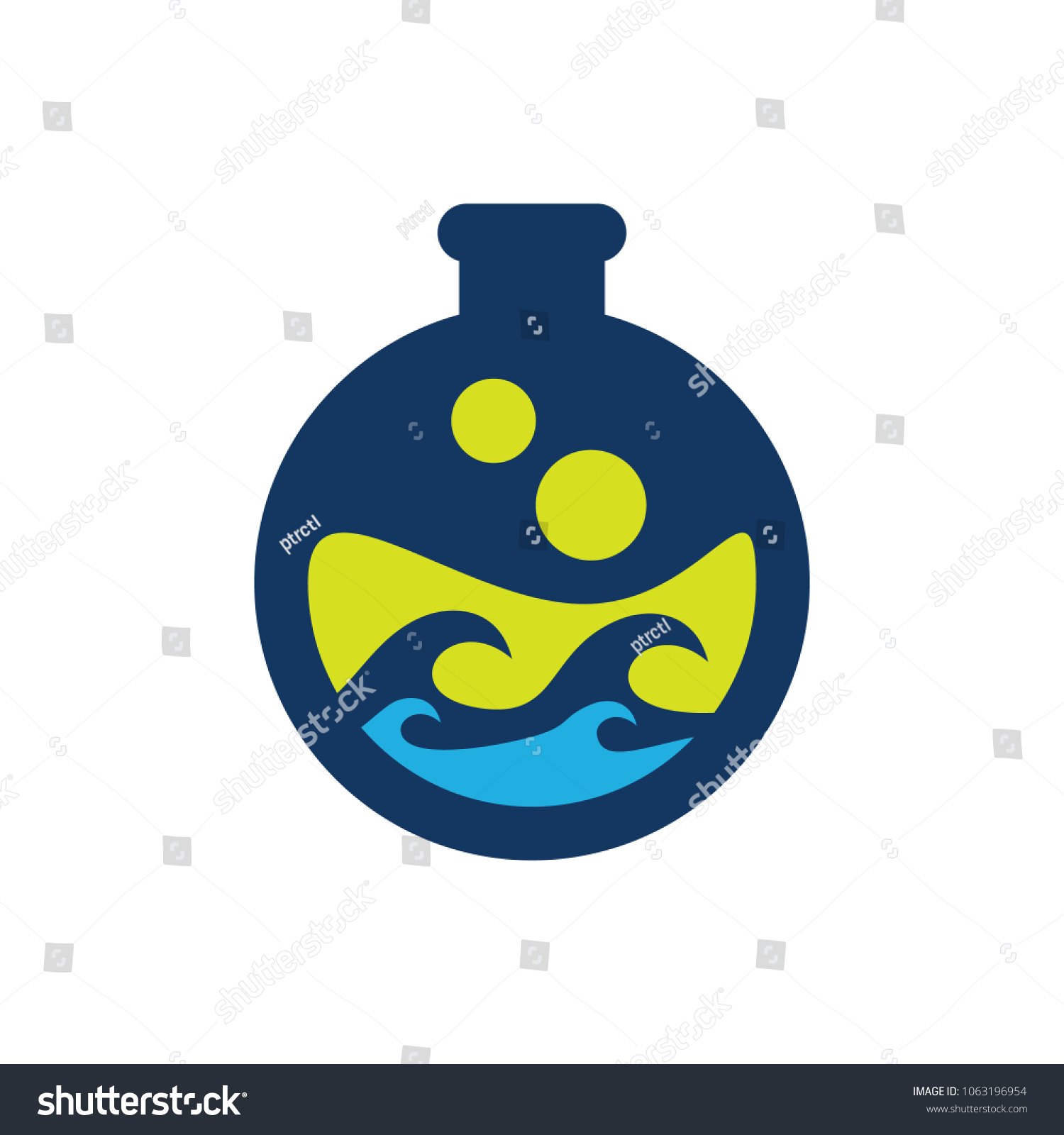 Lab Ocean Logo Icon Design Stock Vector (Royalty Free) 1063196954 ...