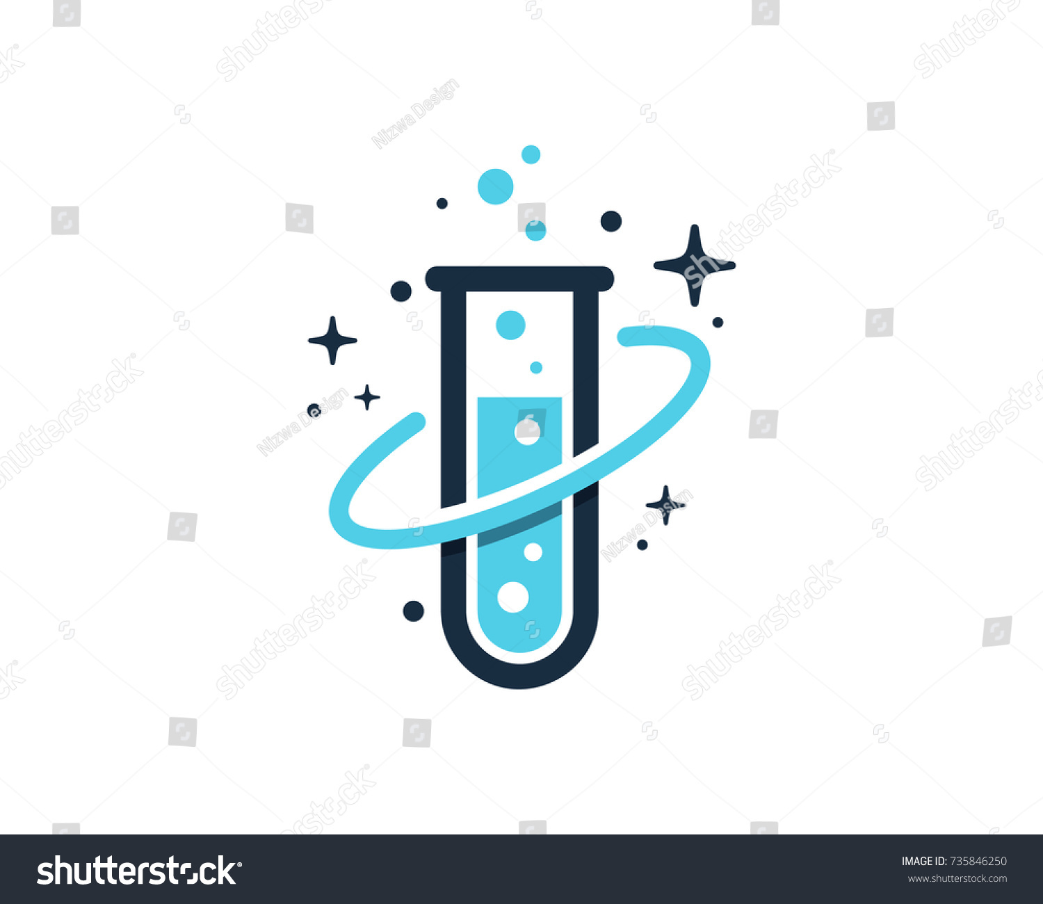 Lab Planet Icon Logo Design Element Stock Vector (Royalty Free) 735846250