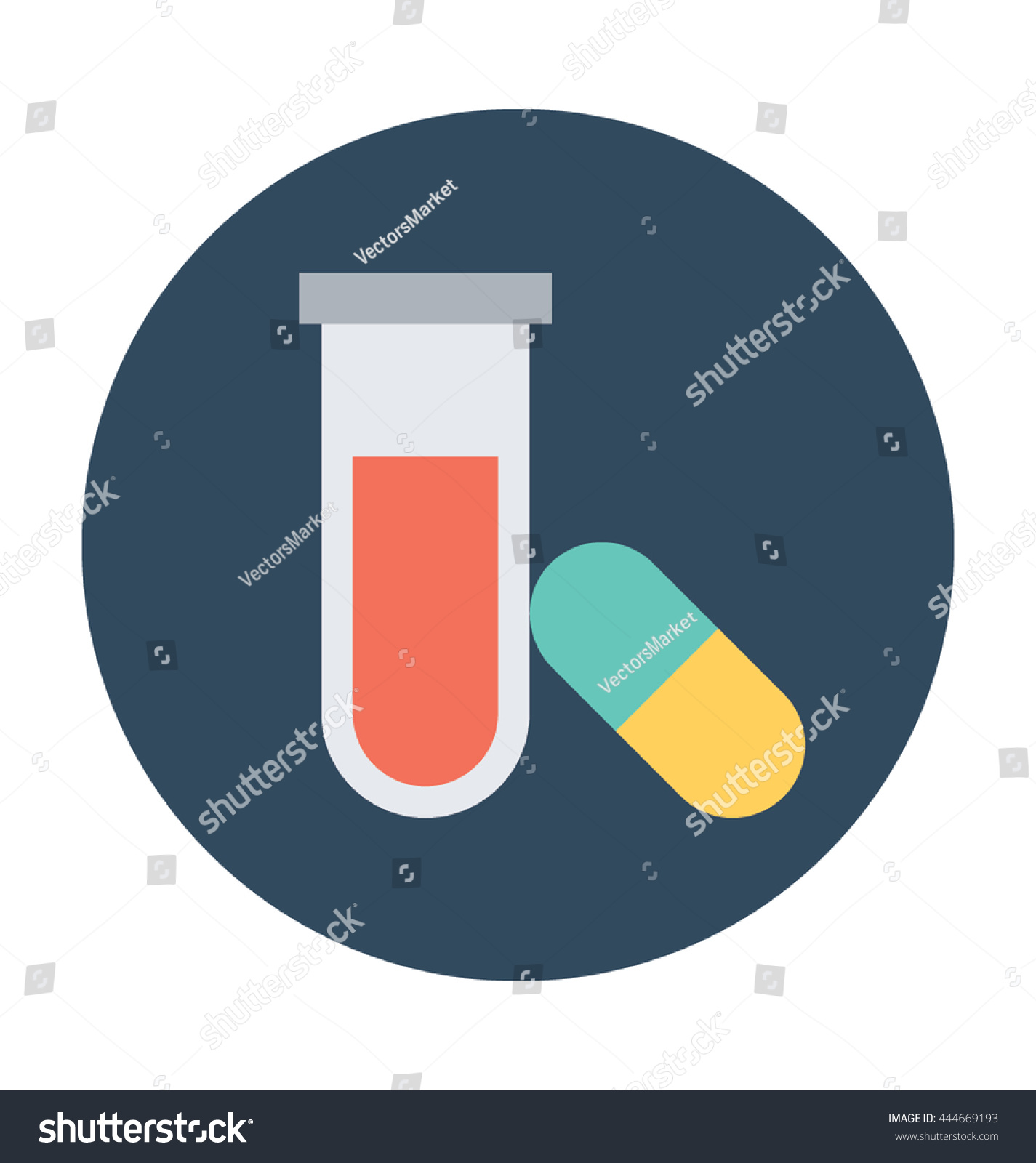 Lab Test Vector Illustration Stock Vector (Royalty Free) 444669193