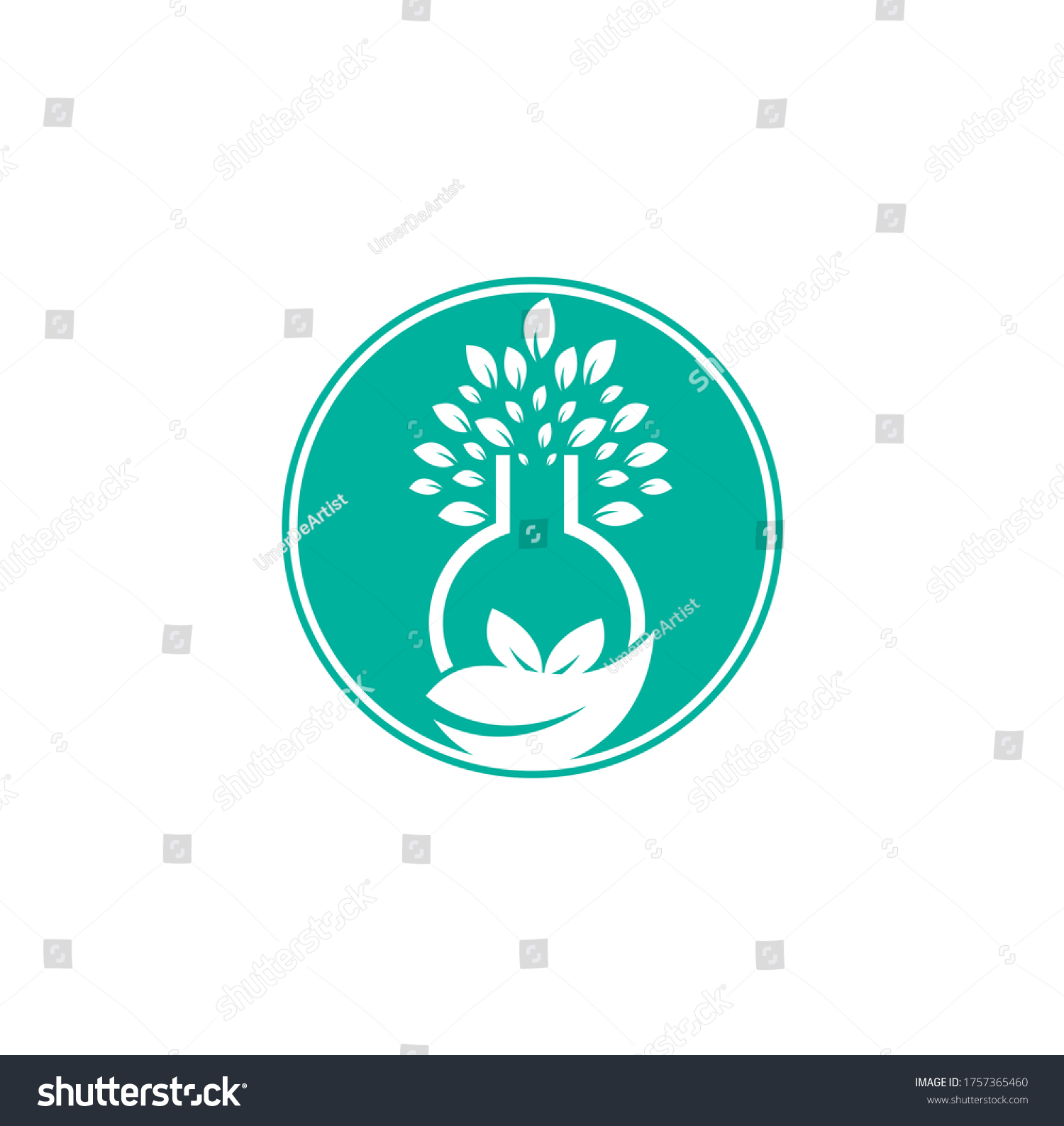 Lab Tree Logo Green Lab Vector Stock Vector (Royalty Free) 1757365460 ...