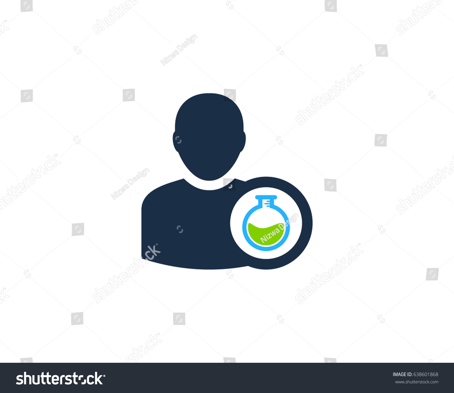 Lab User Icon Logo Design Element Stock Vector (Royalty Free) 638601868