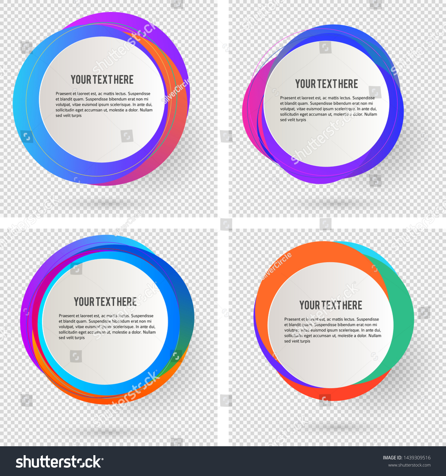 Label Blank Template White Background Blurry Stock Vector (Royalty Free ...