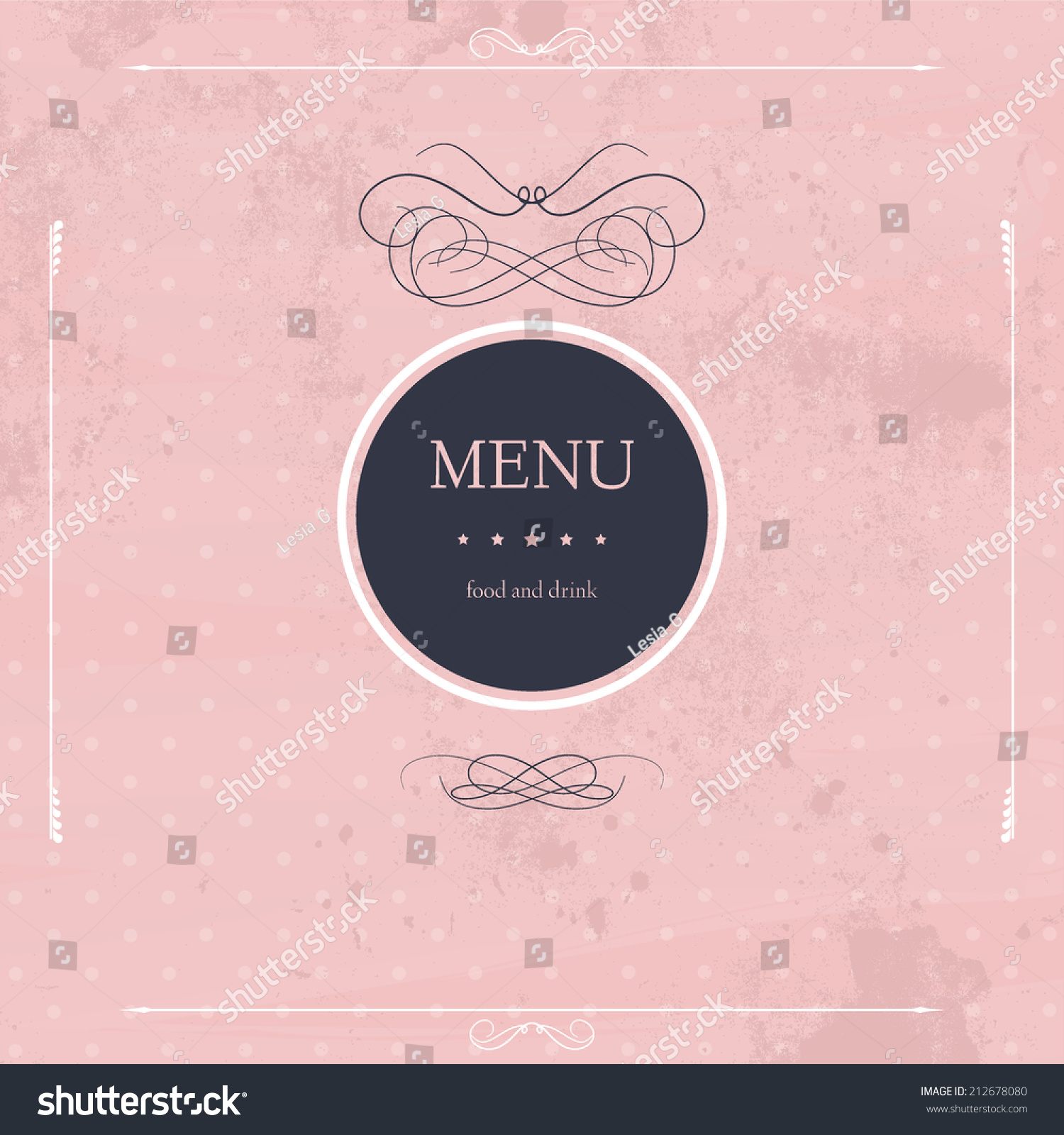 Label Restaurant Menu Design Stock Vector (Royalty Free) 212678080