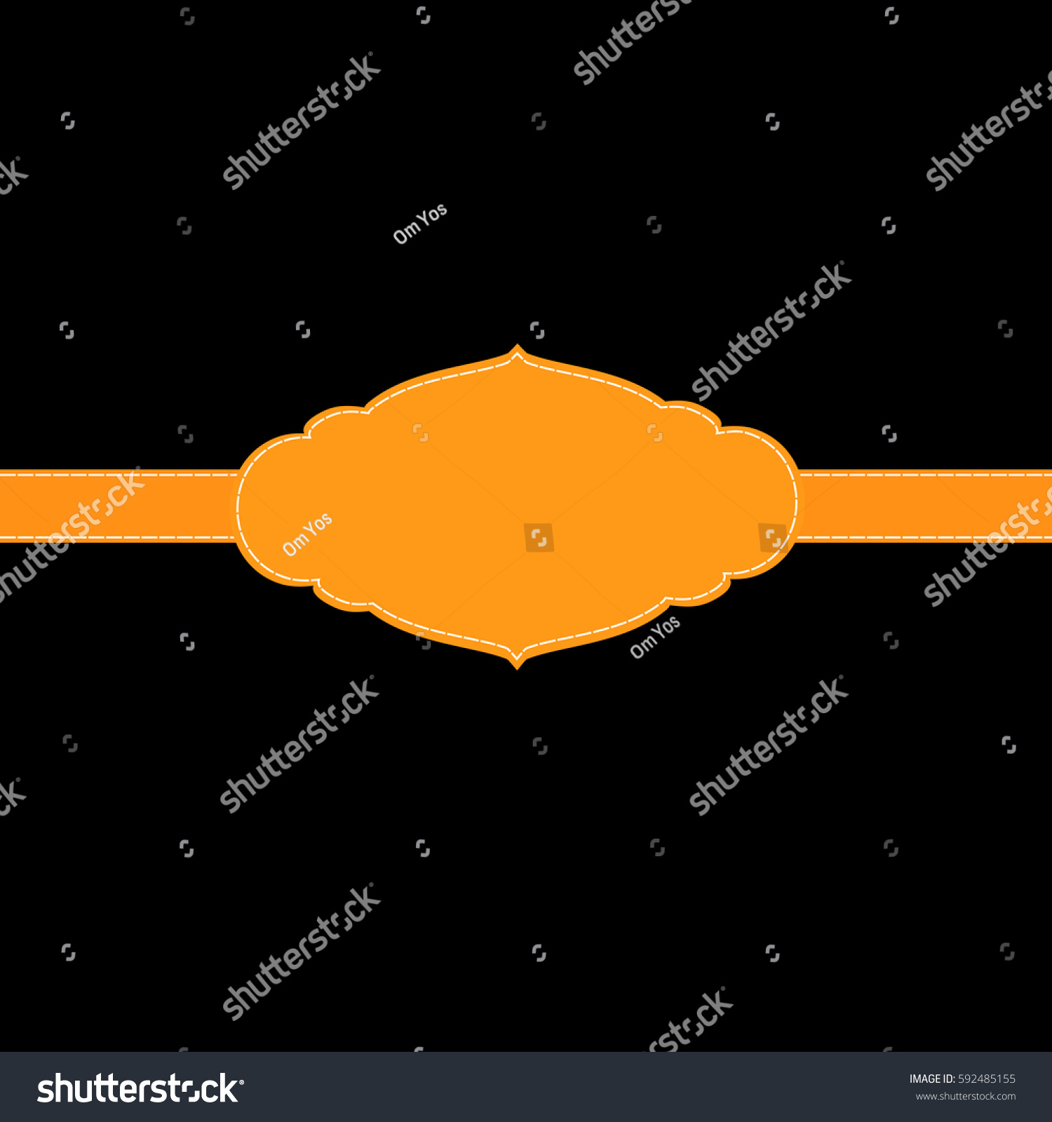 Label Wedding Title Black Background Stock Vector (Royalty Free ...