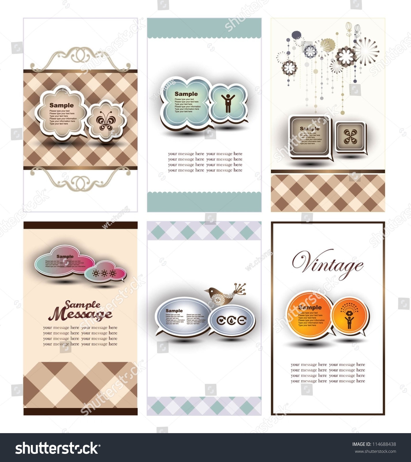 Label Invitation Card Design Stock Vector (Royalty Free) 114688438