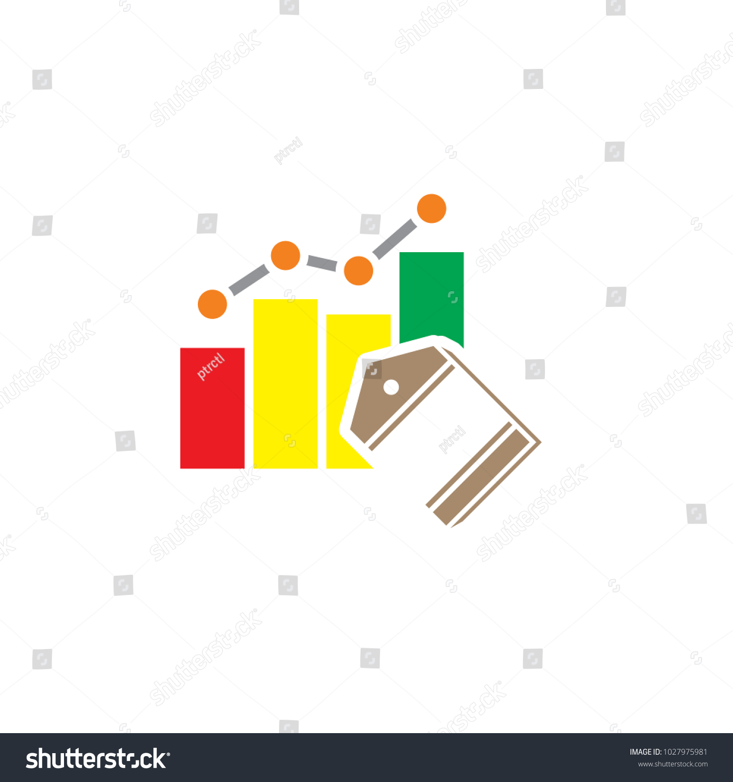 Label Stat Logo Icon Design Stock Vector (Royalty Free) 1027975981 ...