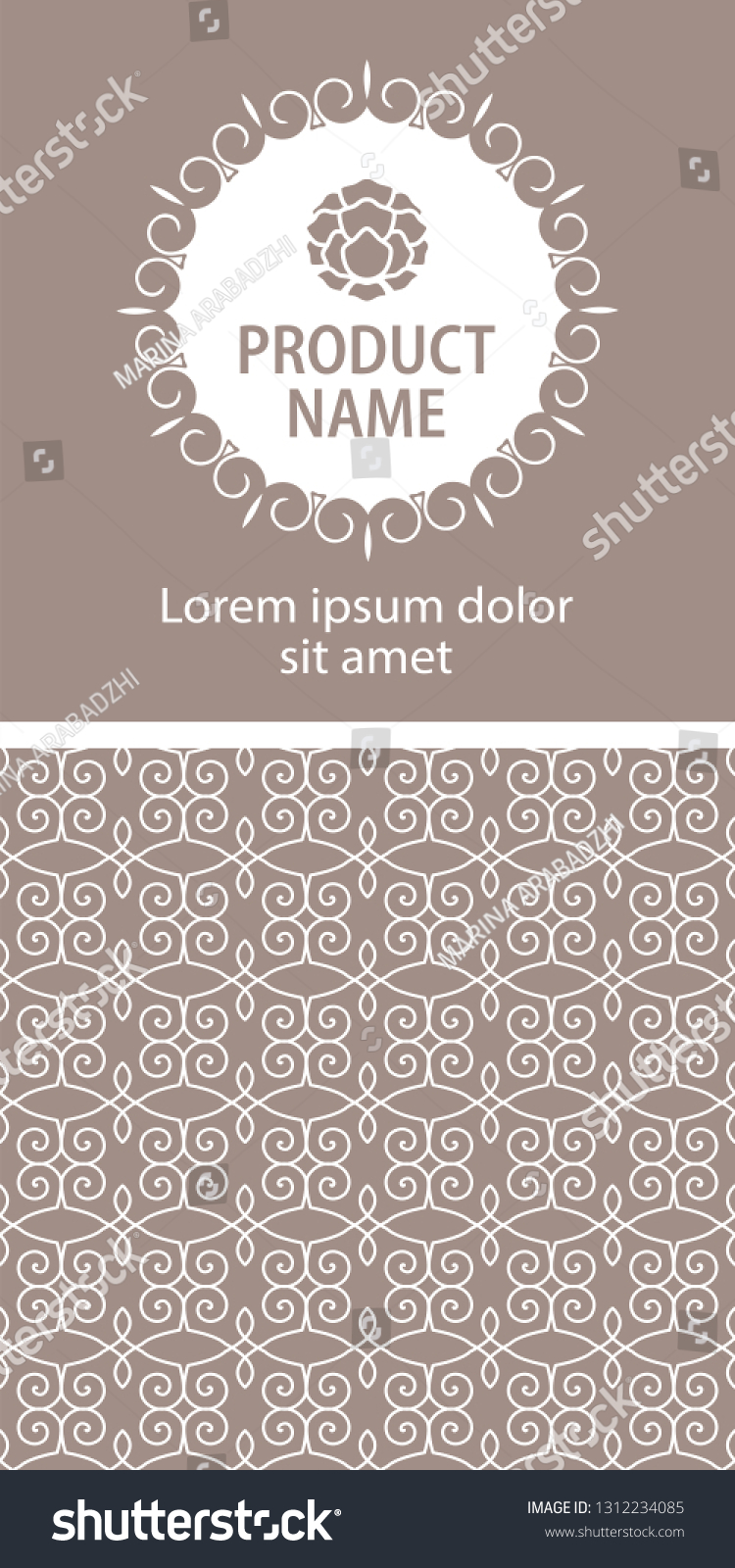 Label Template Vector Packaging Design Elements: vector de stock (libre ...