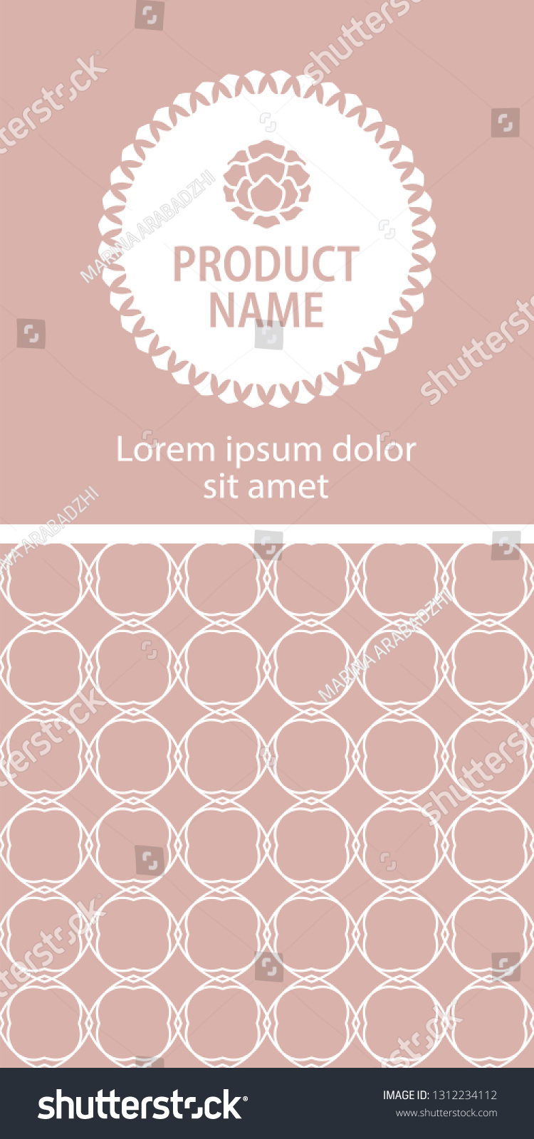 Label Template Vector Packaging Design Elements: vector de stock (libre ...