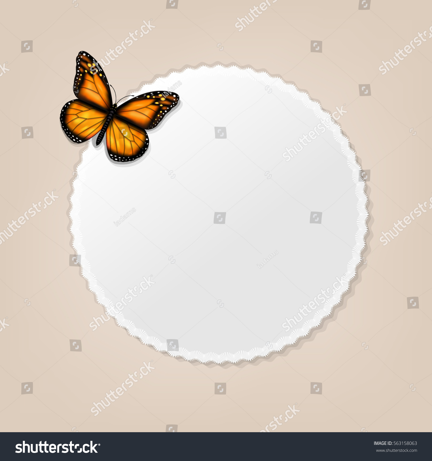 Label Butterfly Vector Illustration Stock Vector (Royalty Free ...