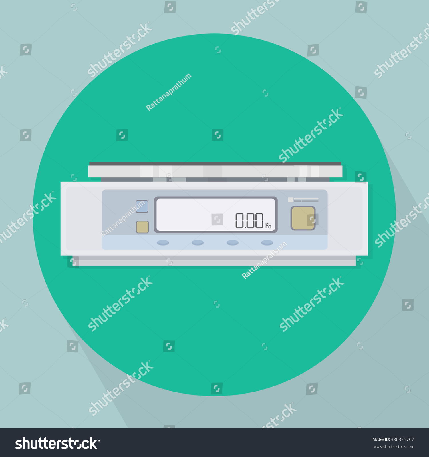 Laboratory Balances Scale Vector Illustration Stock Vector (Royalty ...
