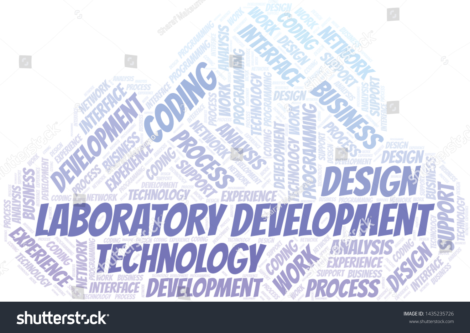 Laboratory Development Word Cloud Wordcloud Made Stock Vector (Royalty ...