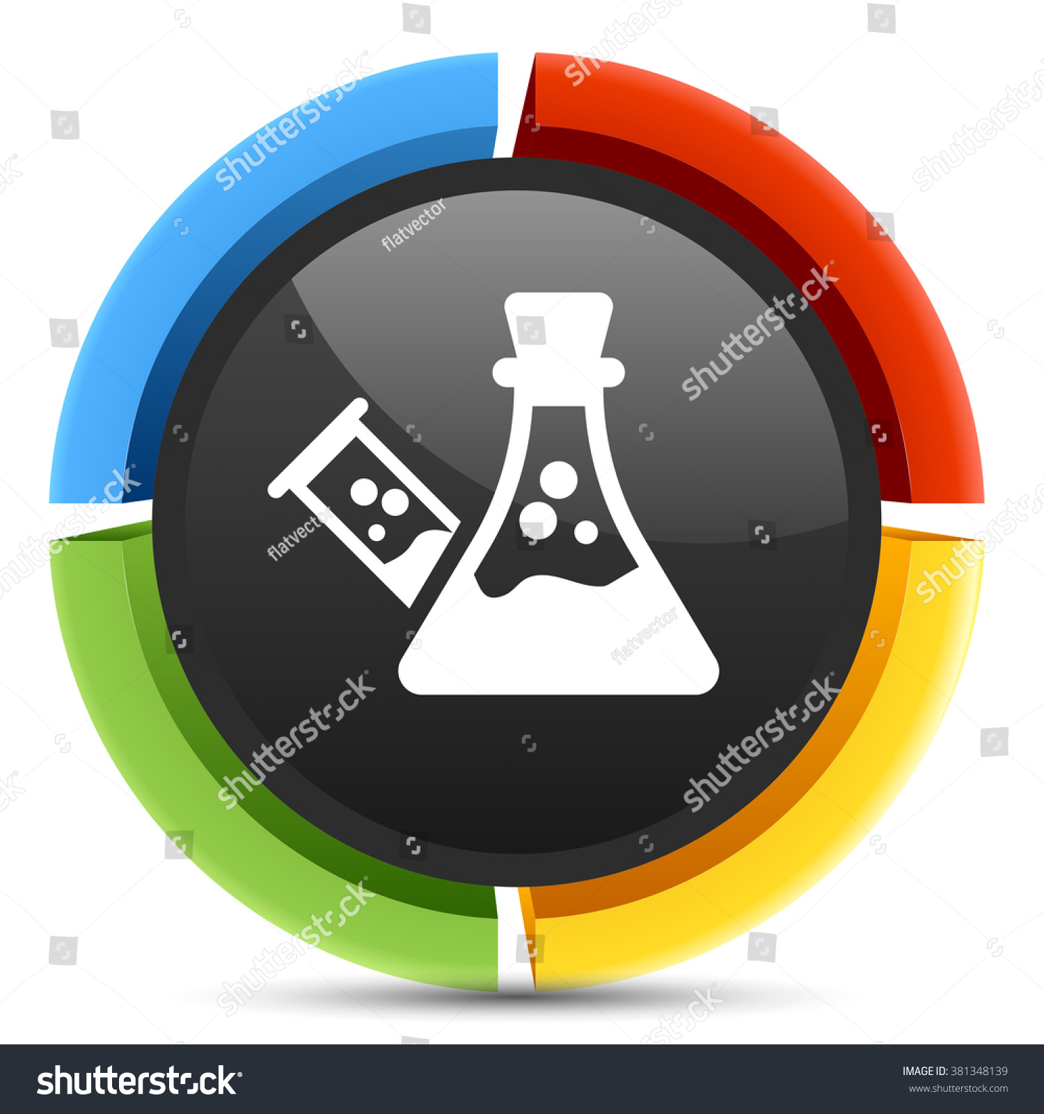 Laboratory Equipment Icon Stock Vector (Royalty Free) 381348139 ...