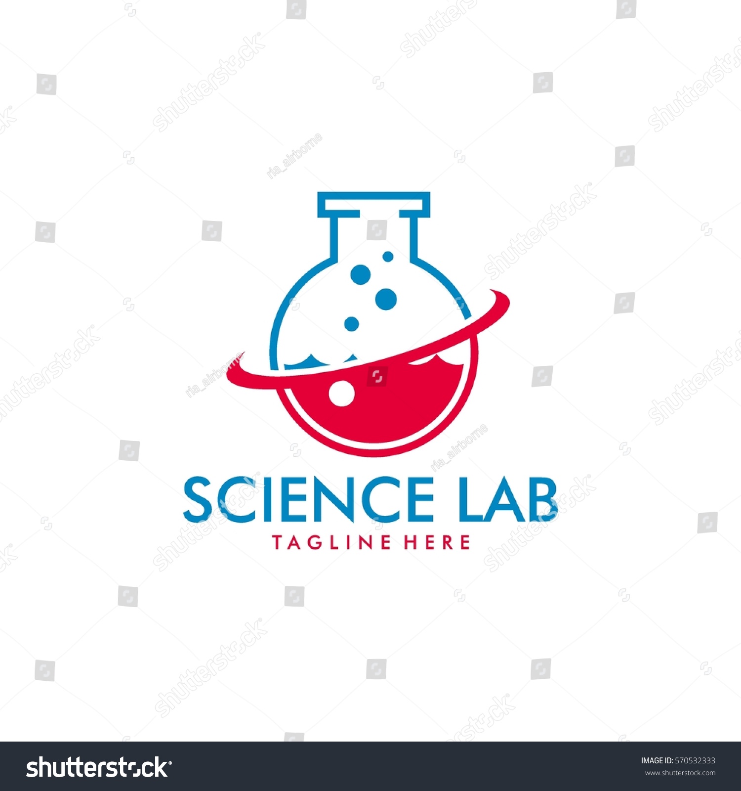 Laboratory Science Logo Design Stock Vector (Royalty Free) 570532333 ...