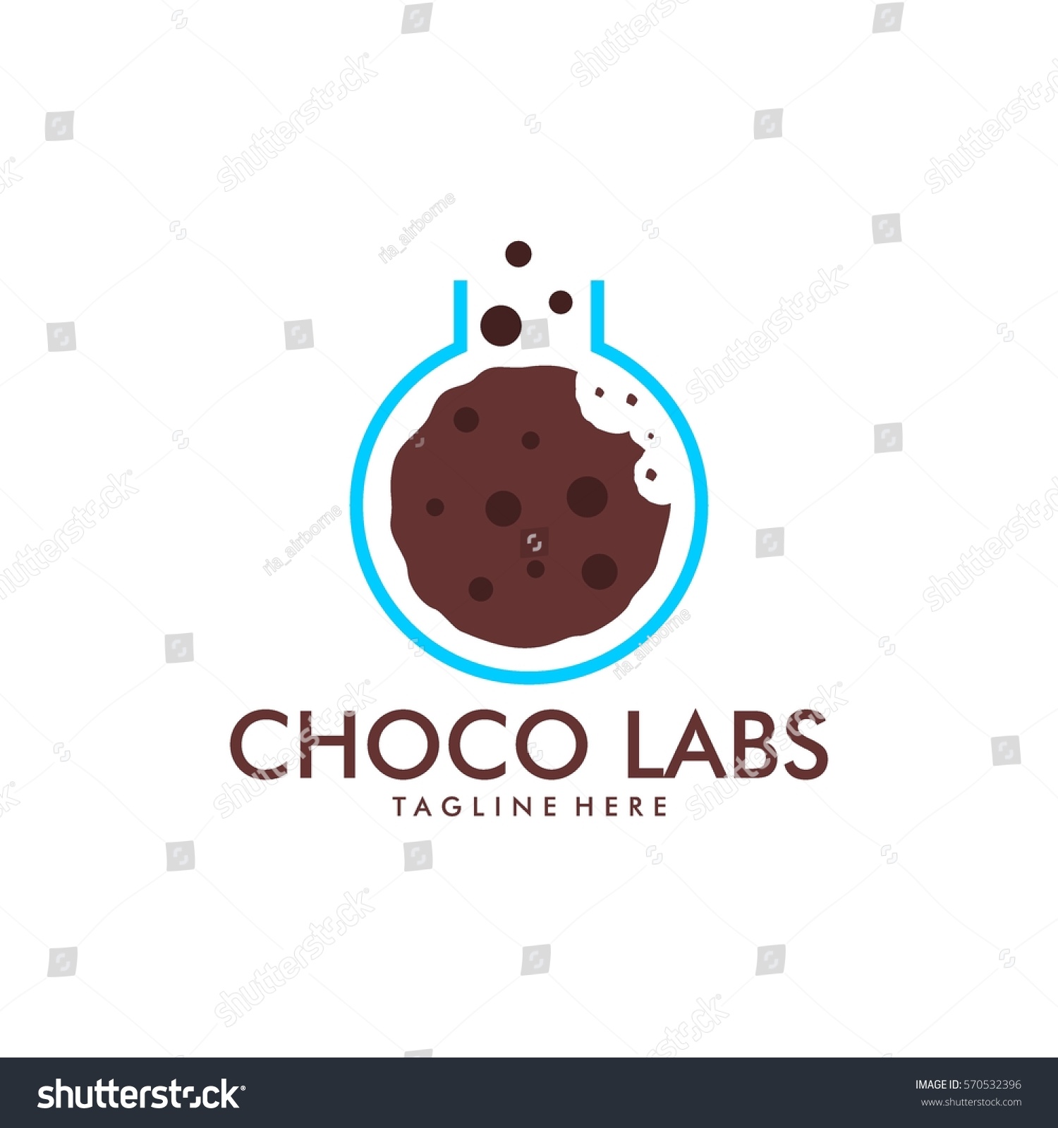 Laboratory Science Logo Design Stock Vector (Royalty Free) 570532396