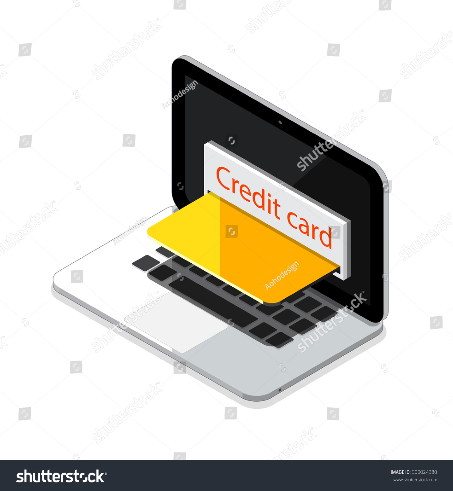 Labtop Vector Illustration Stock Vector (Royalty Free) 300024380 ...