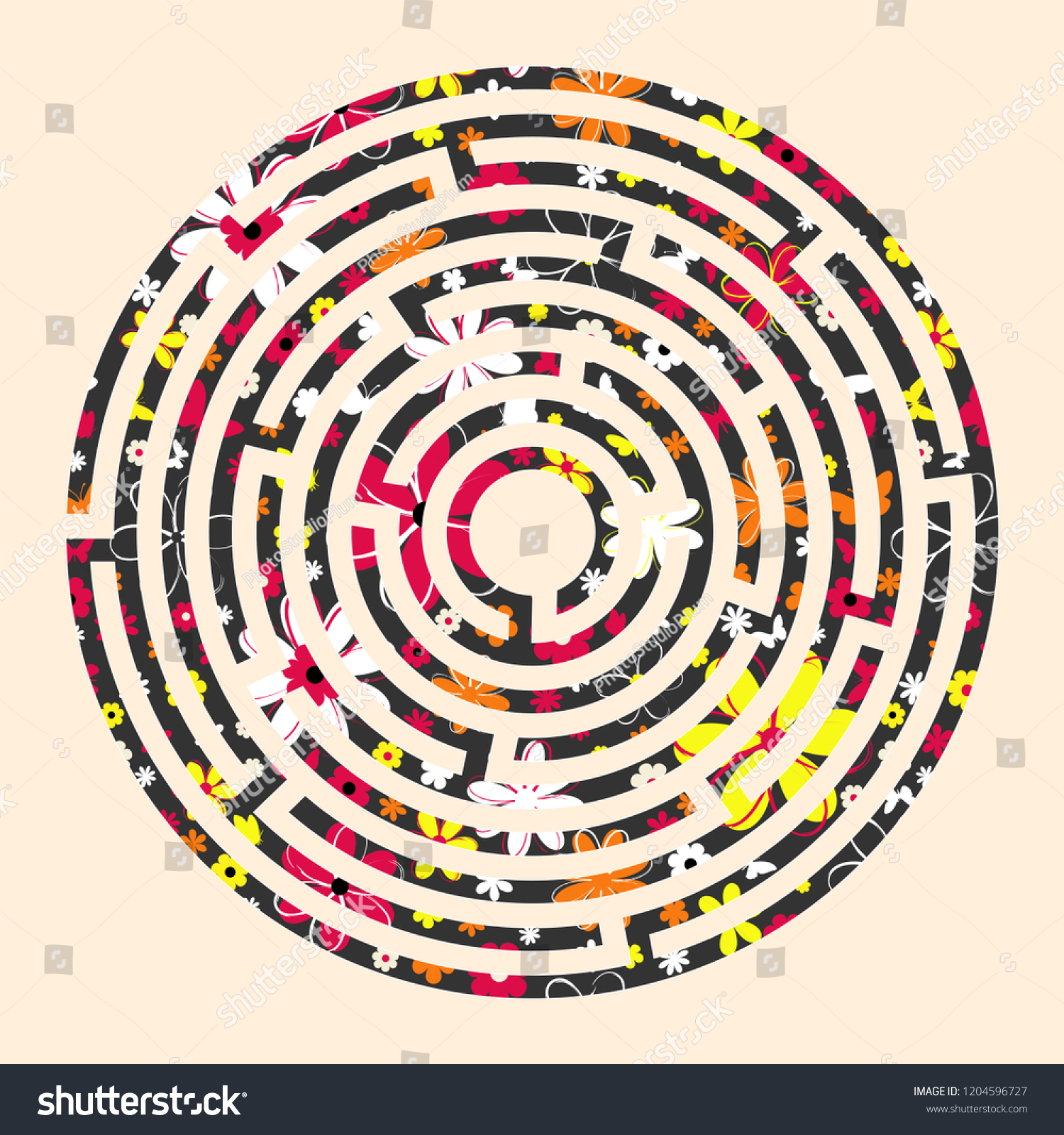 Labyrinth Game Entertainment Puzzle Vector Image Stock Vector (Royalty ...