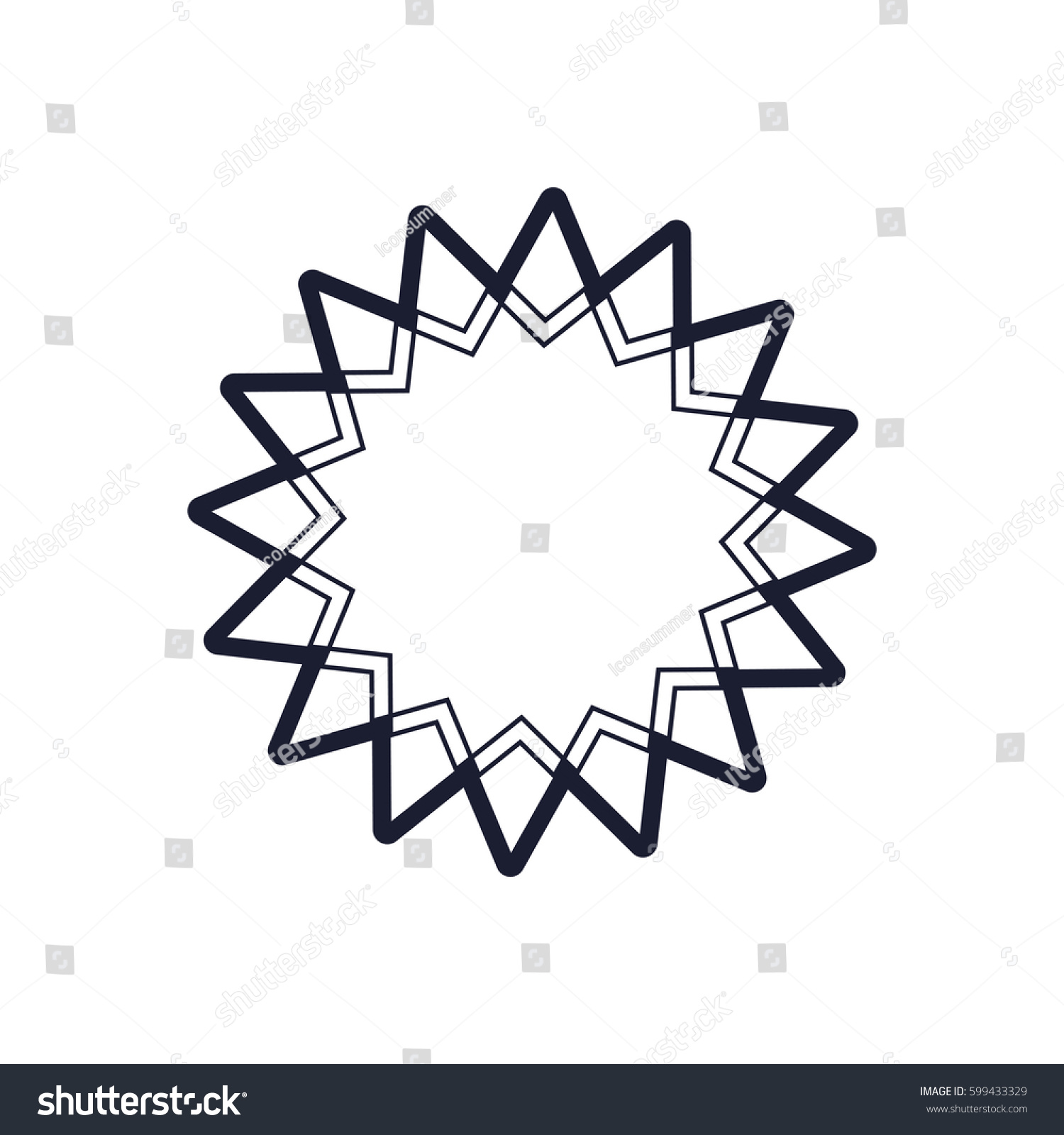Lace Classic Calligraphy Copperplate Circle Logo Stock Vector (Royalty ...