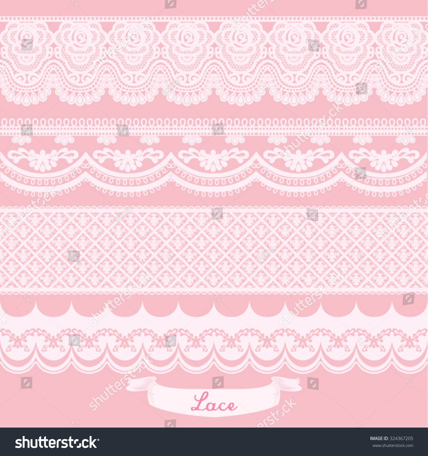 Lace Vector Design Illustration Stock Vector (Royalty Free) 324367205 ...