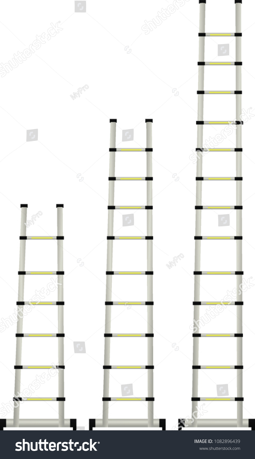 Ladder Set Vector Illustration: เวกเตอร์สต็อก (ปลอดค่าลิขสิทธิ์ ...