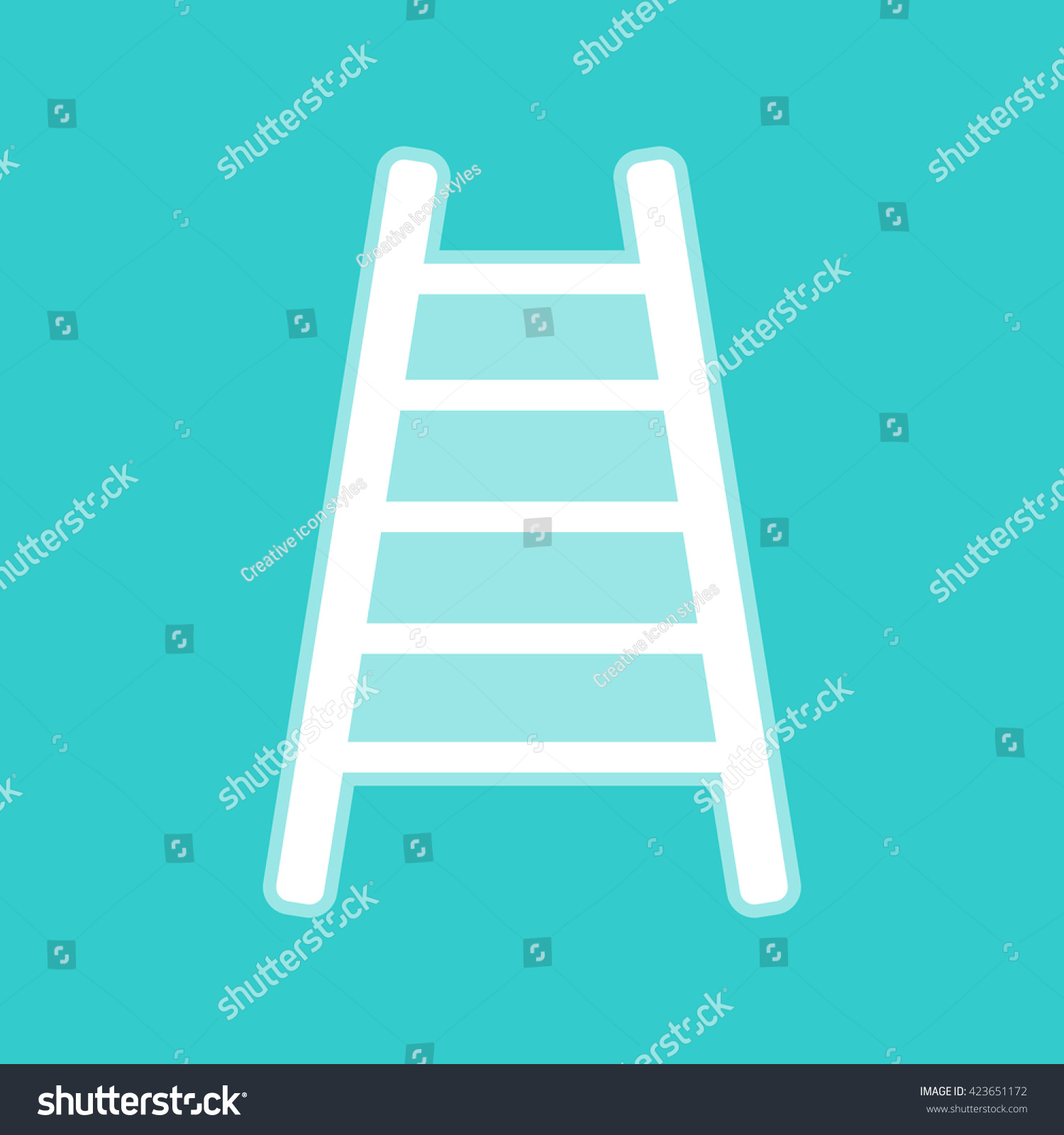 Ladder Sign Stock Vector (Royalty Free) 423651172 | Shutterstock