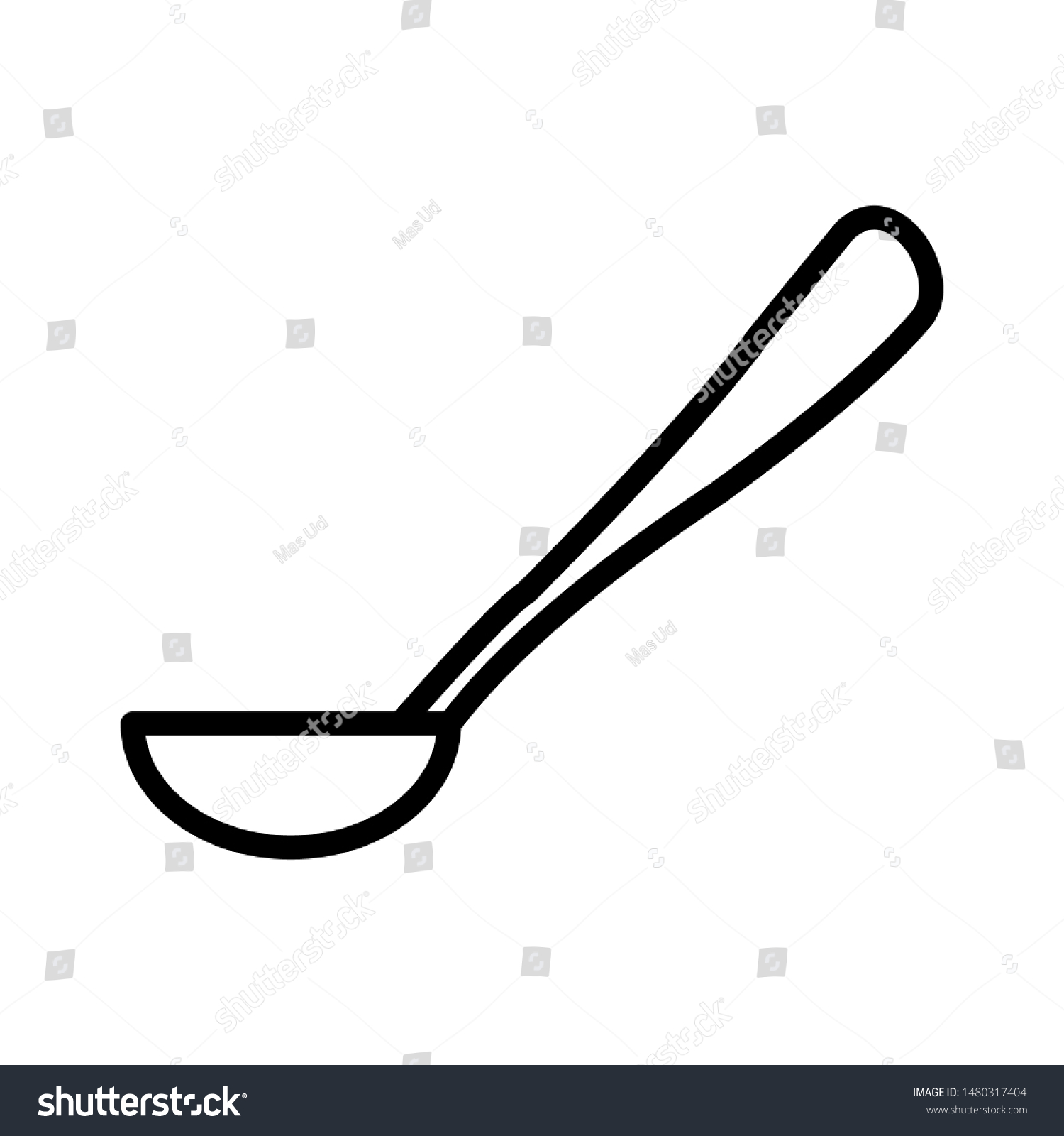 Ladle Icon Vector Design Template Stock Vector (Royalty Free) 1480317404