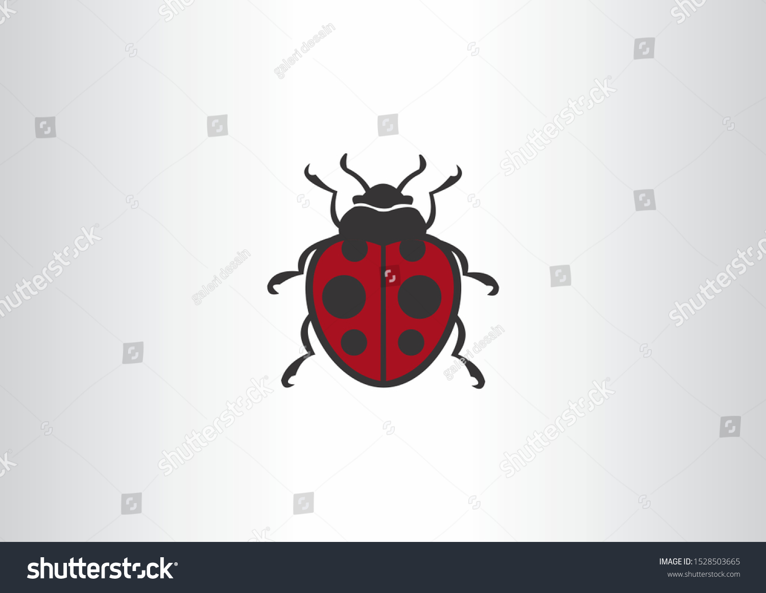 Ladybird Logo Template Insect Ladybug Vector Stock Vector (Royalty Free ...