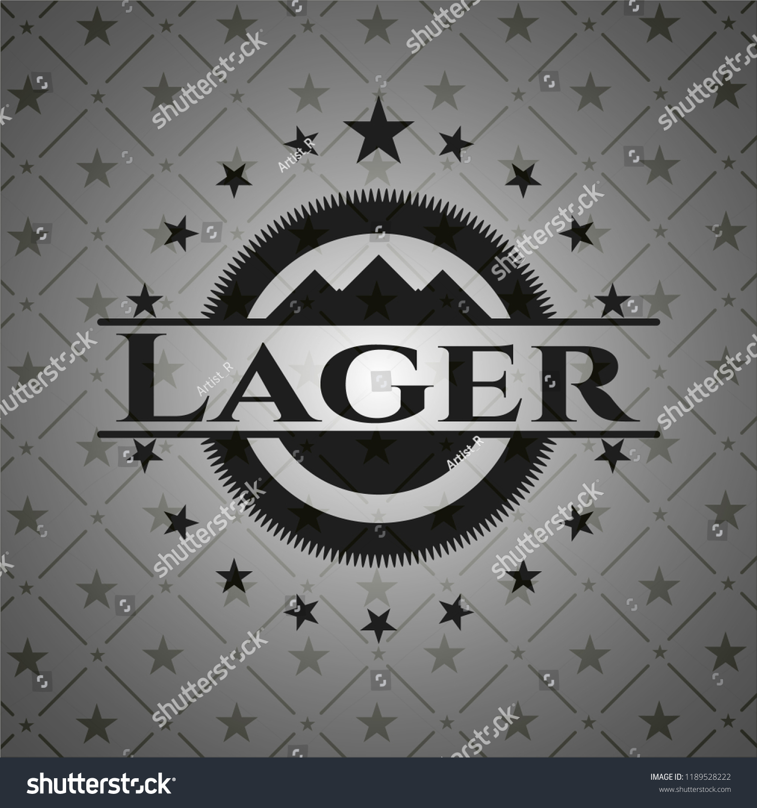Lager Dark Badge Stock Vector (Royalty Free) 1189528222 | Shutterstock