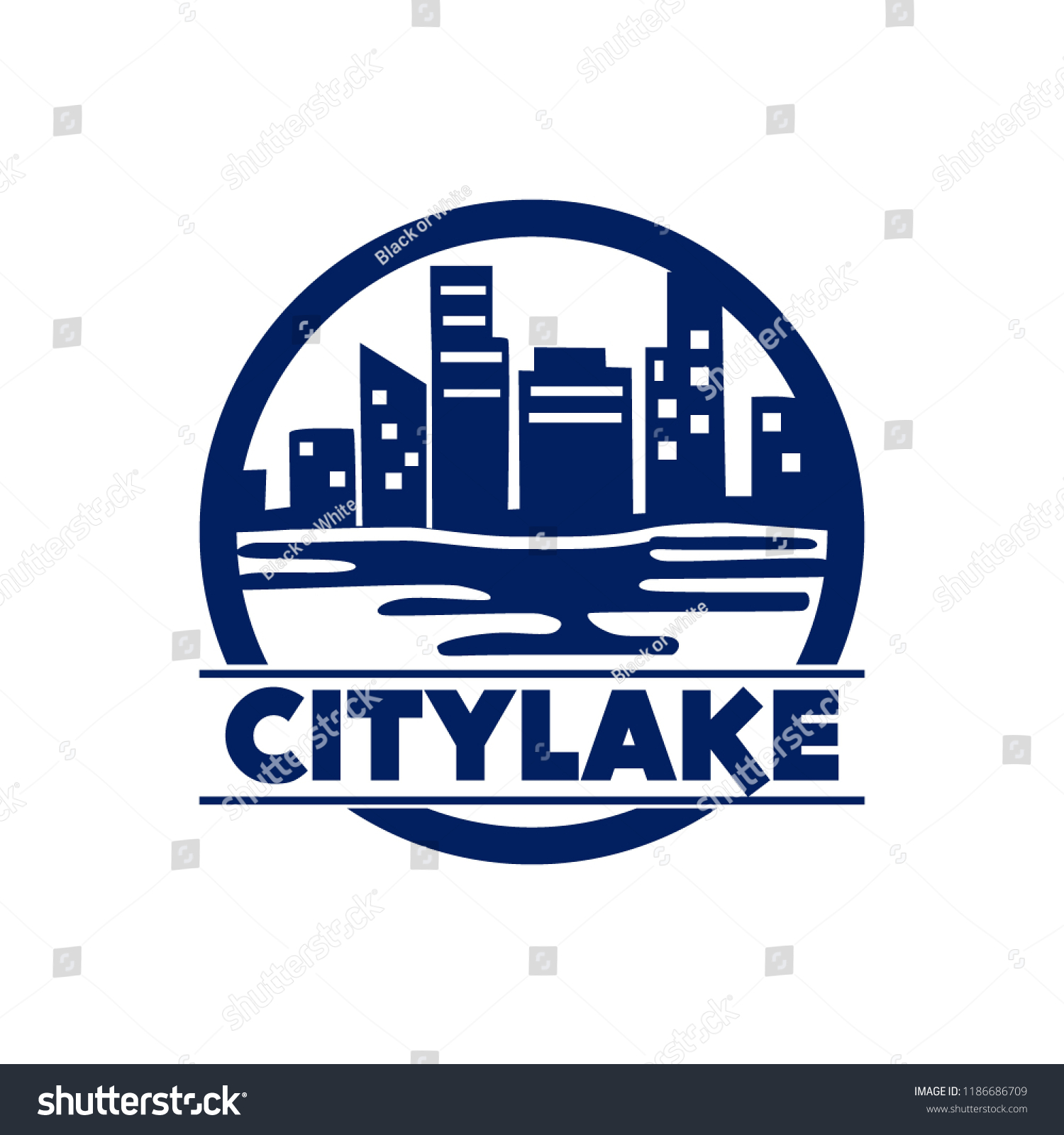 Lake Logo Design Vector 库存矢量图（免版税）1186686709 | Shutterstock