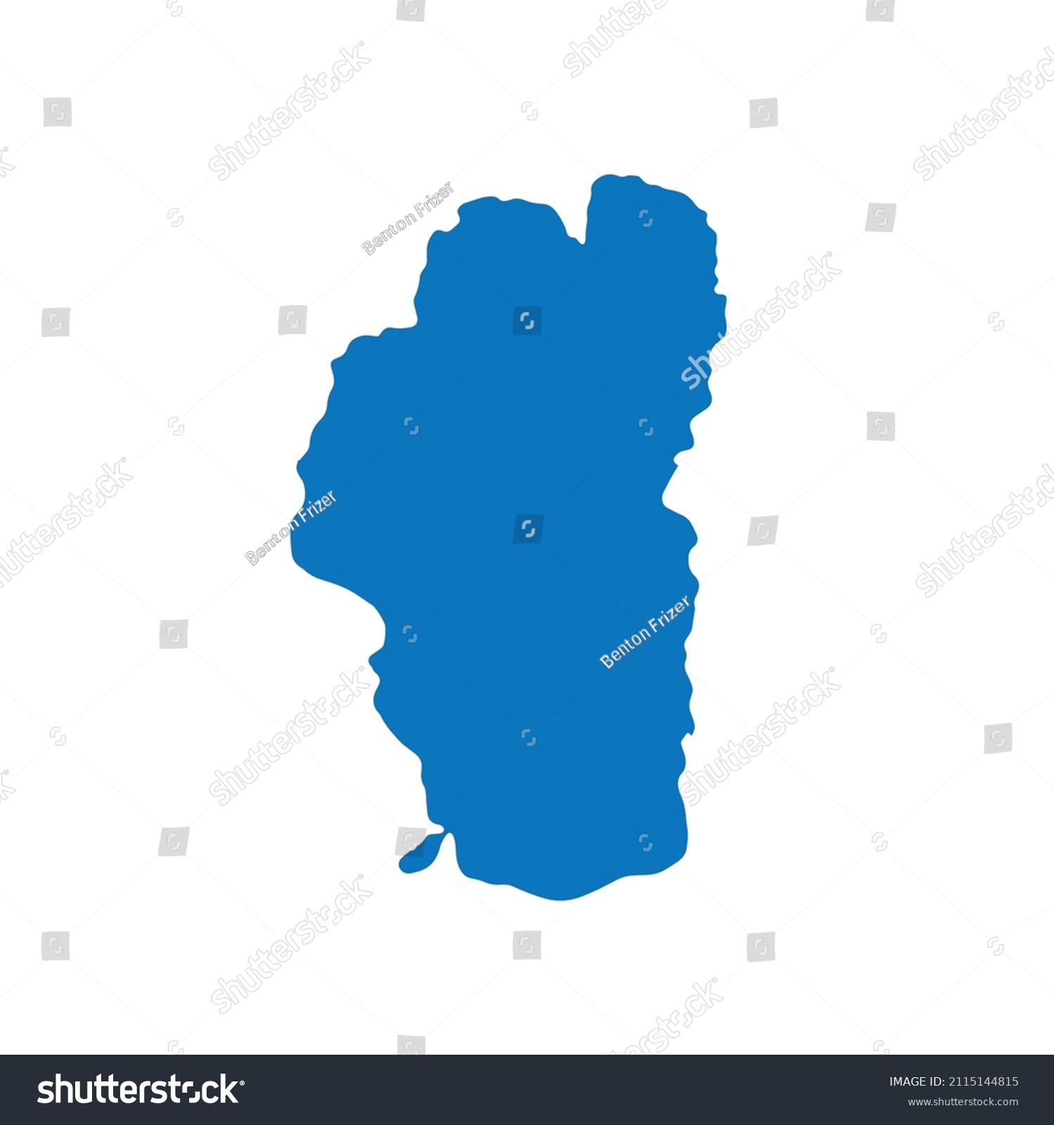Lake Tahoe Vector Map Contour Stock Vector (Royalty Free) 2115144815