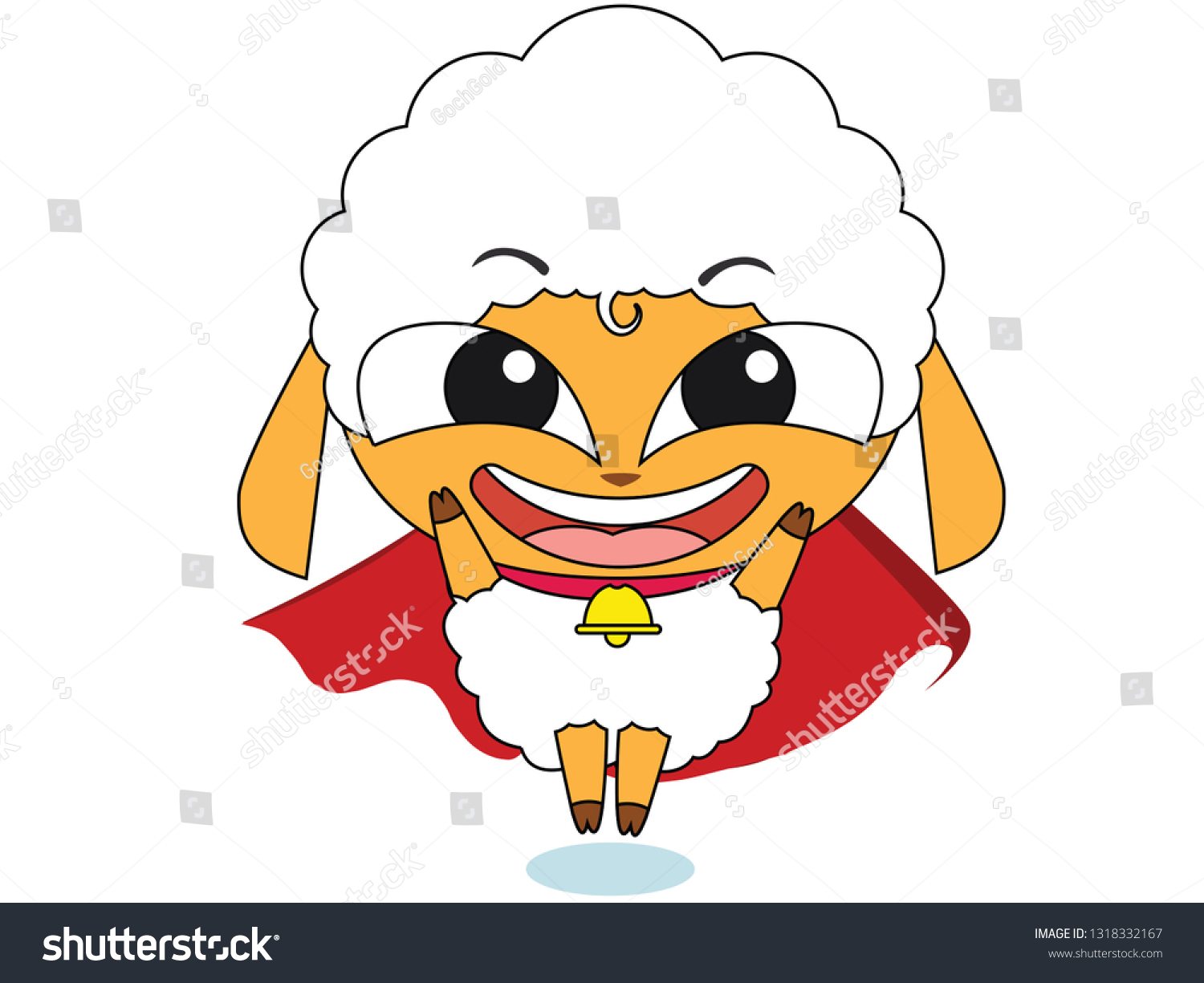 Lamb Cartoon Vector Stock Vector (Royalty Free) 1318332167 | Shutterstock