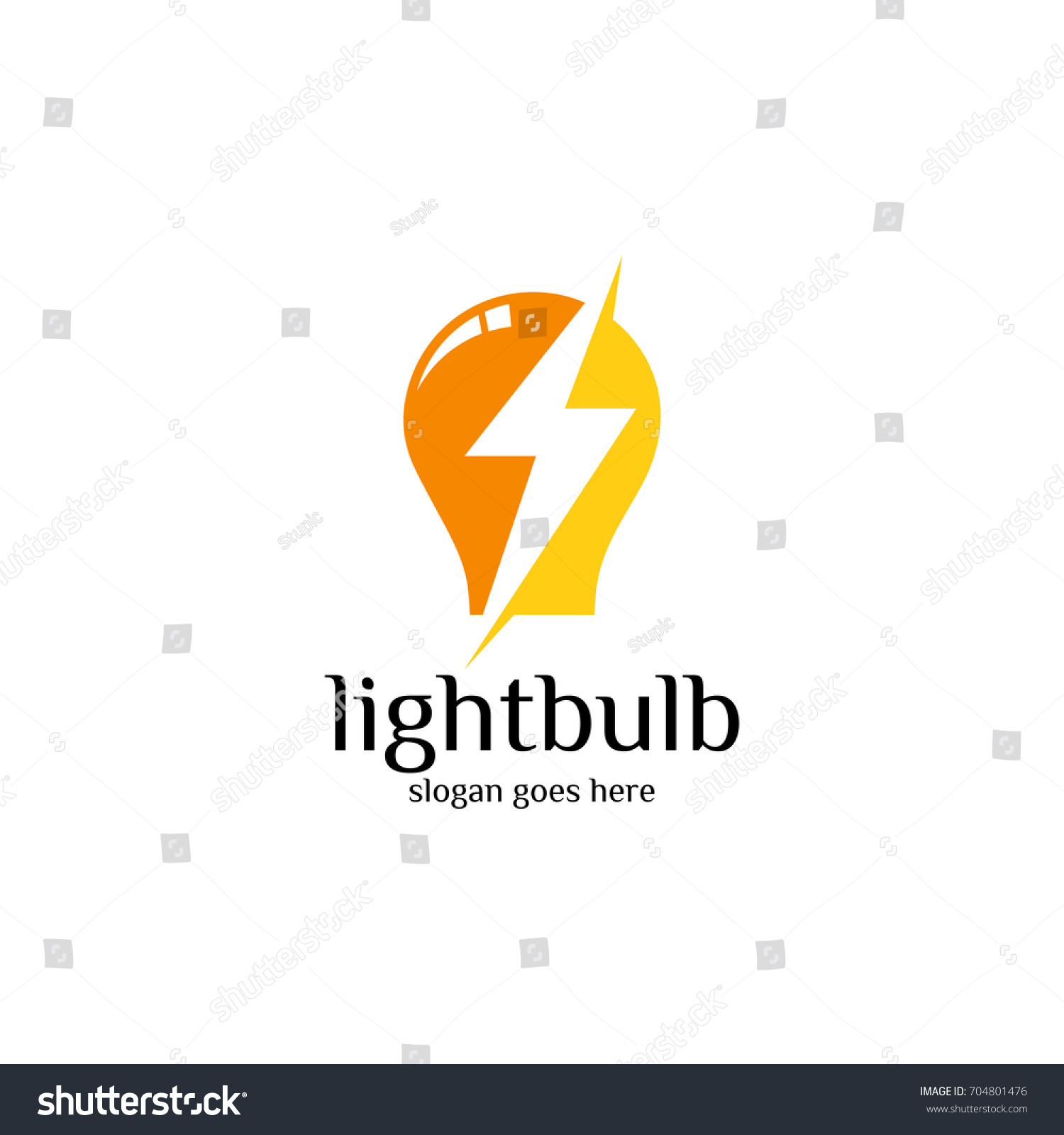 Lamp Bulb Logo Icon Set Vector Stock Vector (Royalty Free) 704801476 ...