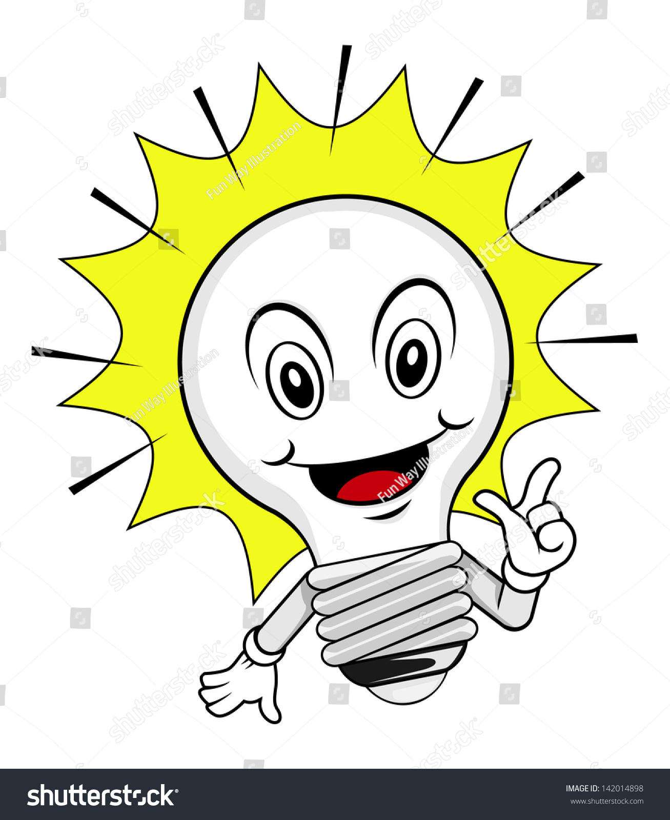 Lamp Idea Cartoon: เวกเตอร์สต็อก (ปลอดค่าลิขสิทธิ์) 142014898 ...