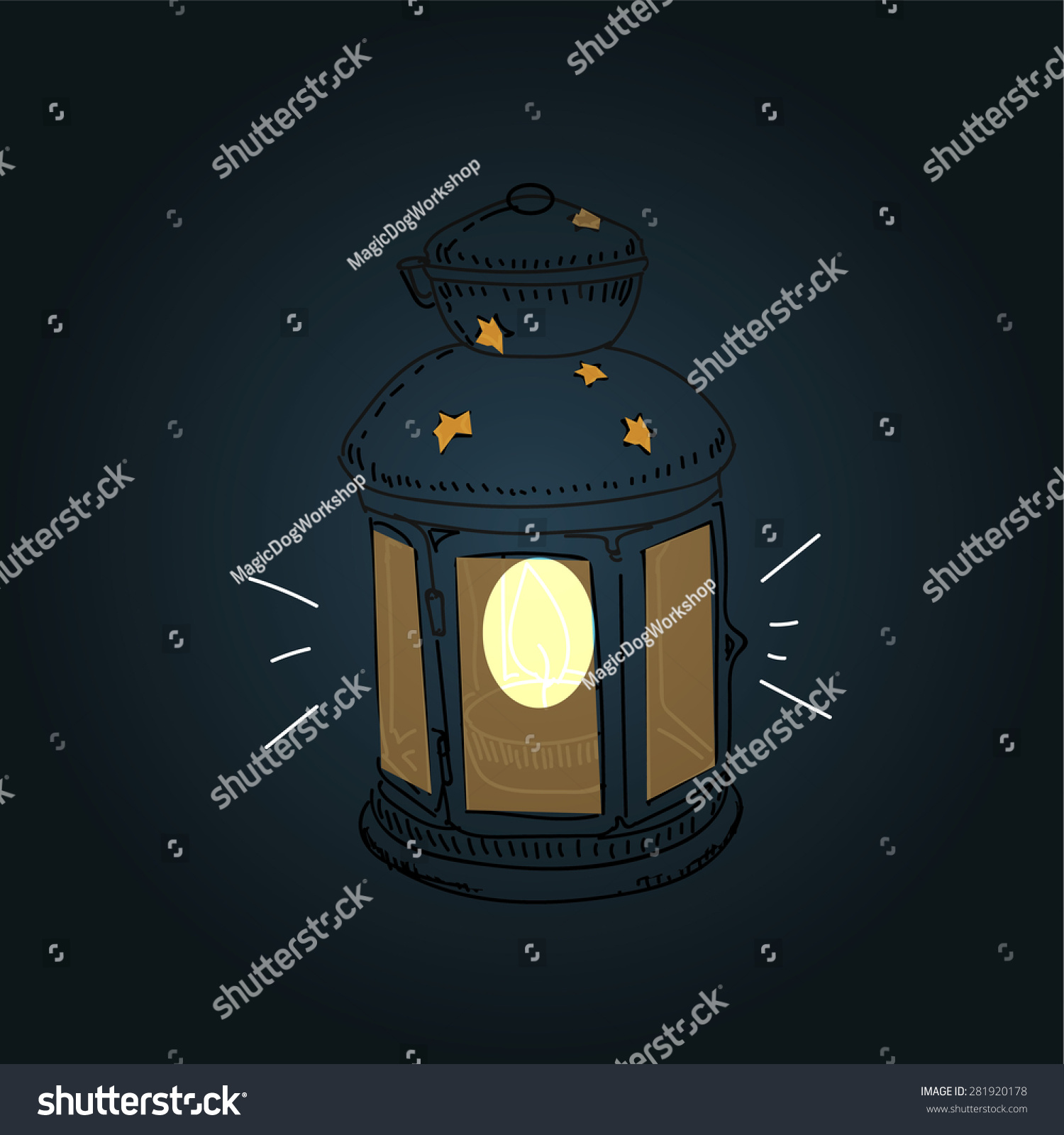 Lamp Vector Illustration Stock Vector (Royalty Free) 281920178 ...