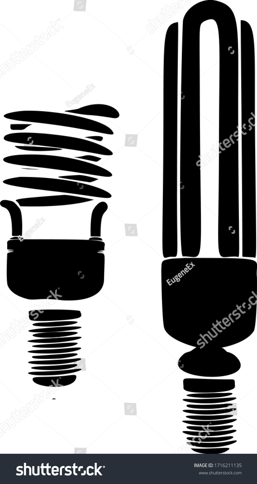 Lamp Vector Illustration On White Background Stock Vector (Royalty Free ...