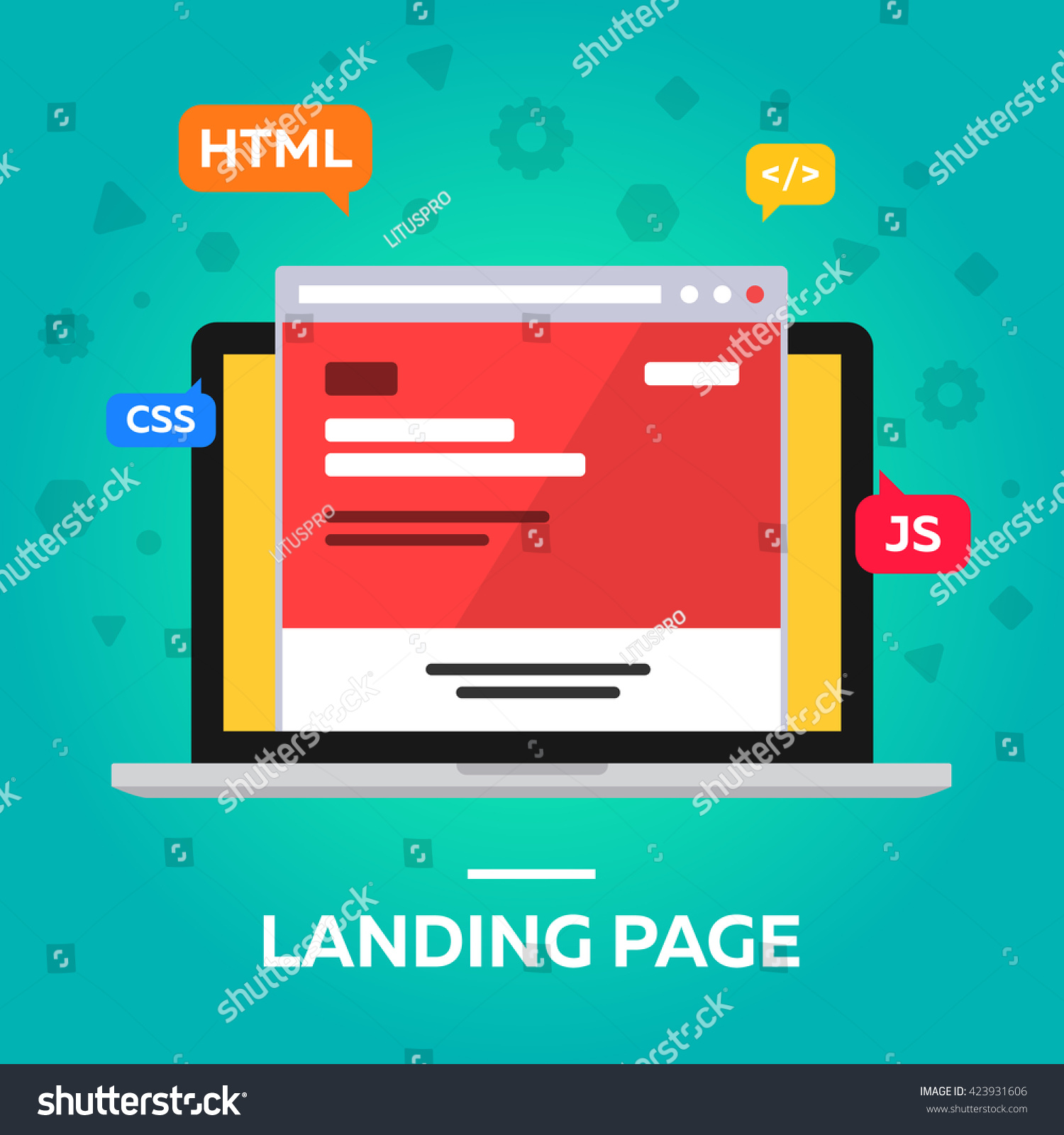 182,669 Computer site flat Images, Stock Photos & Vectors | Shutterstock